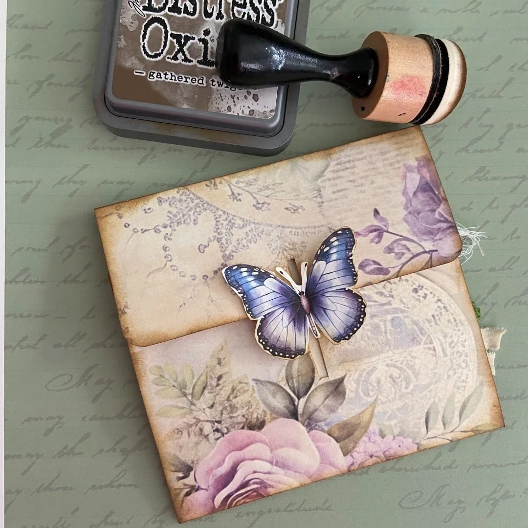 How to Make a Hidden Pocket Envelope with Butterfly Closure (Free ...