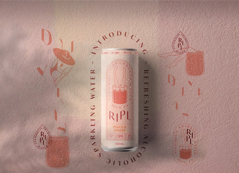 Brand Design Project | Brand Packaging | Ripl Beverage Company