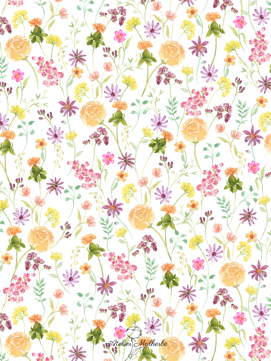 Illustratrice aquarelliste, créatrice de motifs colorés et fleuris