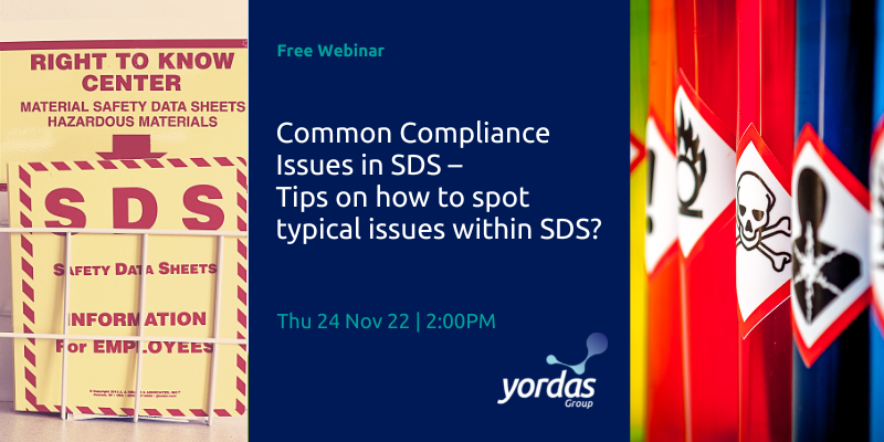 Webinar: Common compliance issues in SDS — Yordas Group