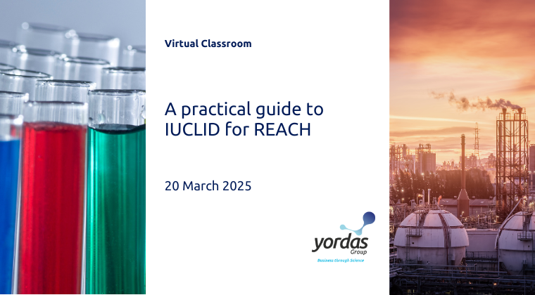 A practical guide to IUCLID for REACH — Yordas Group