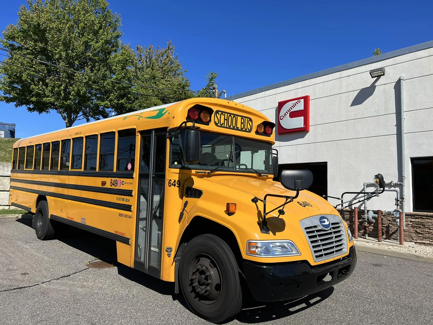 First/Second Generation Electric Blue Bird School Bus — Bird Bus Sales