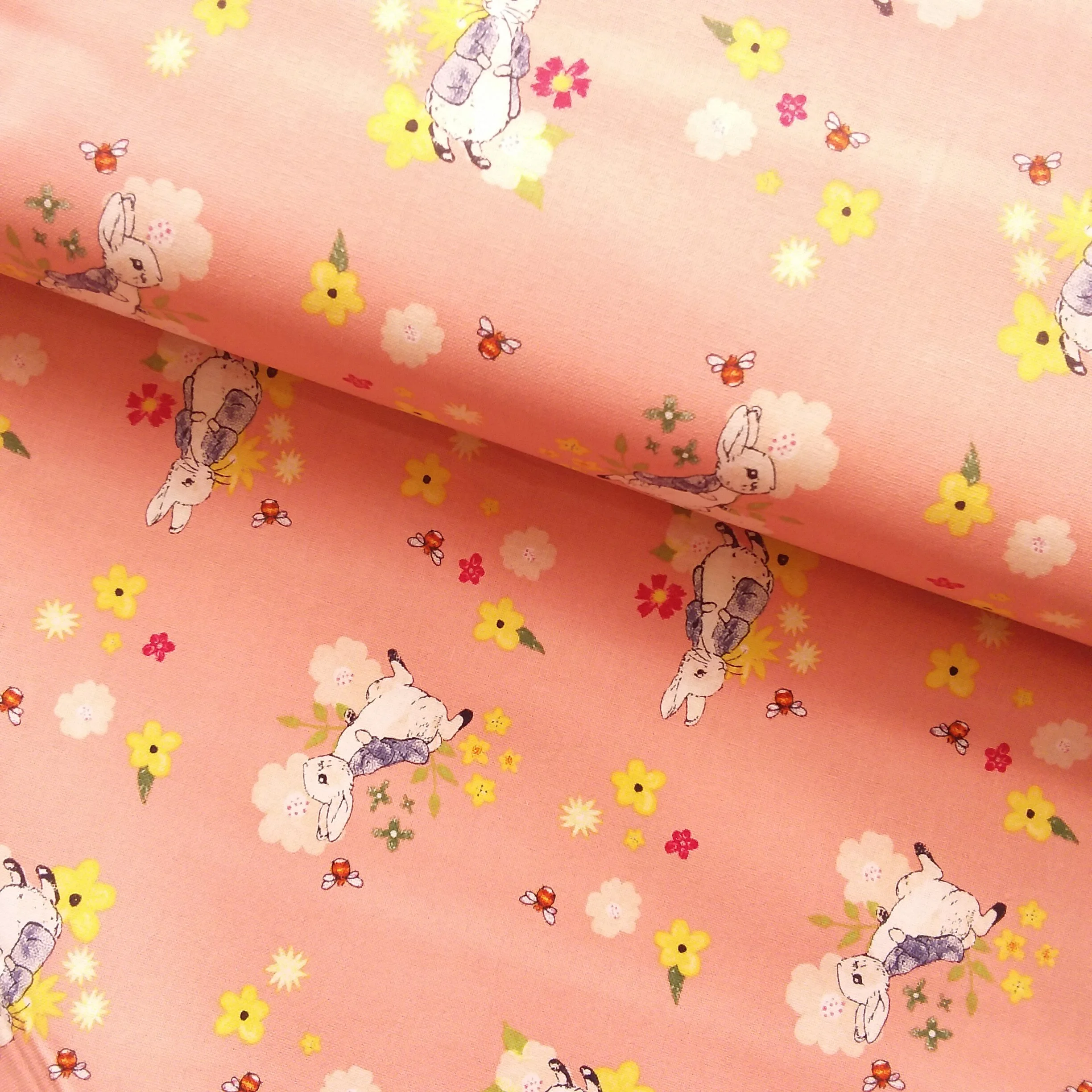 Peter Rabbit Cotton Fabric Garden Path Crafty Baba Fabrics