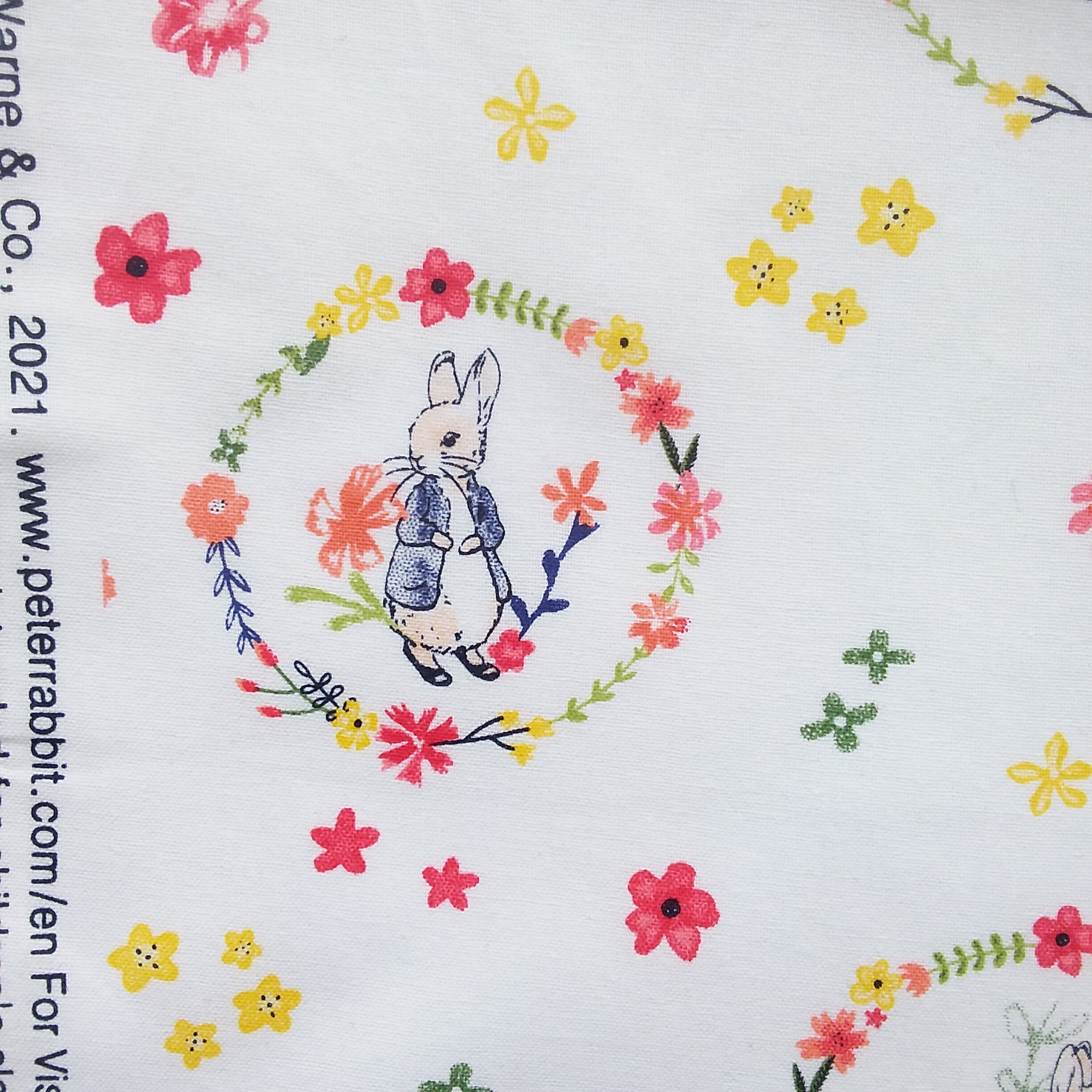 Peter Rabbit Cotton Fabric Garden Path Crafty Baba Fabrics