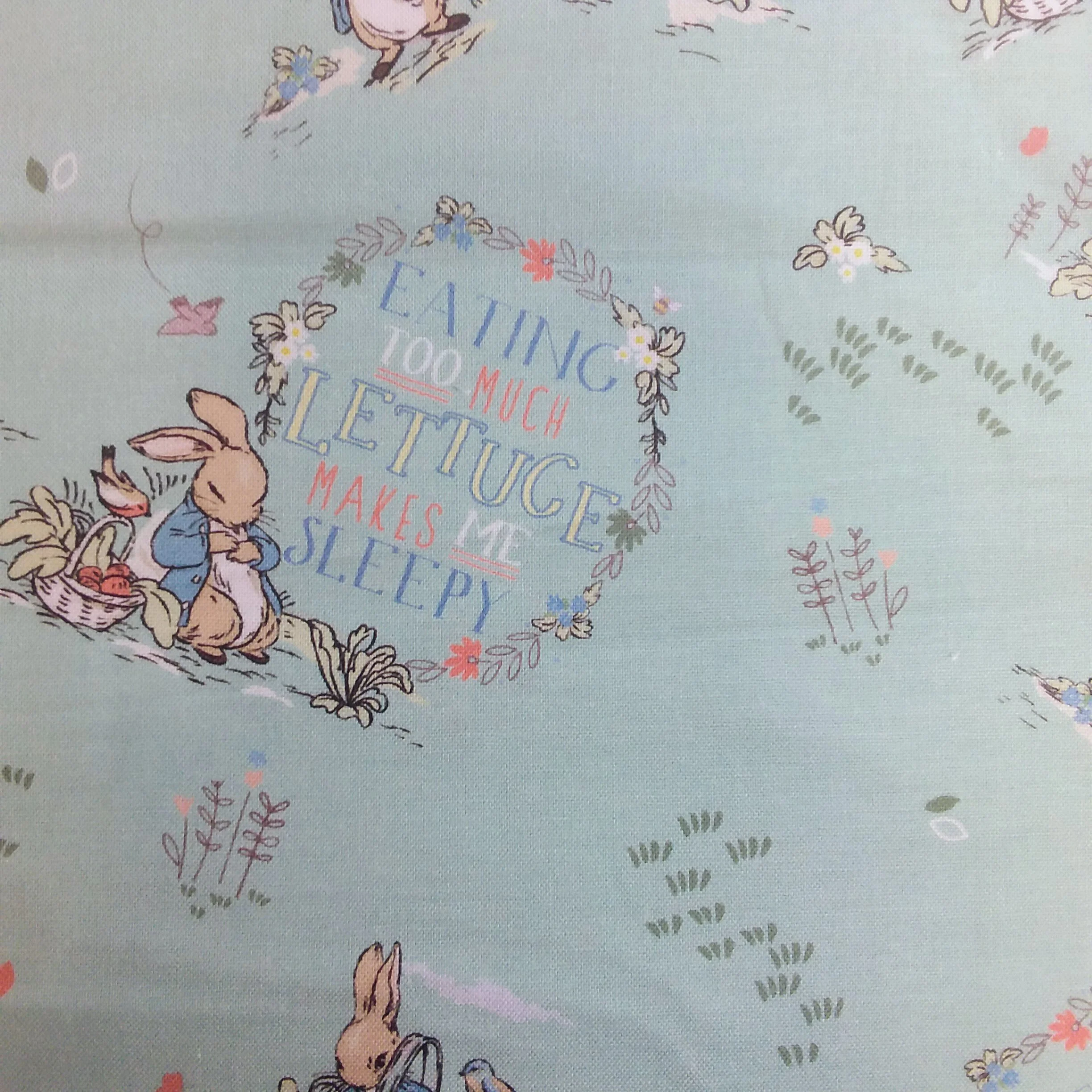 Peters Rabbit Cotton Fabric-Bens Wheel Crafty Baba Fabrics