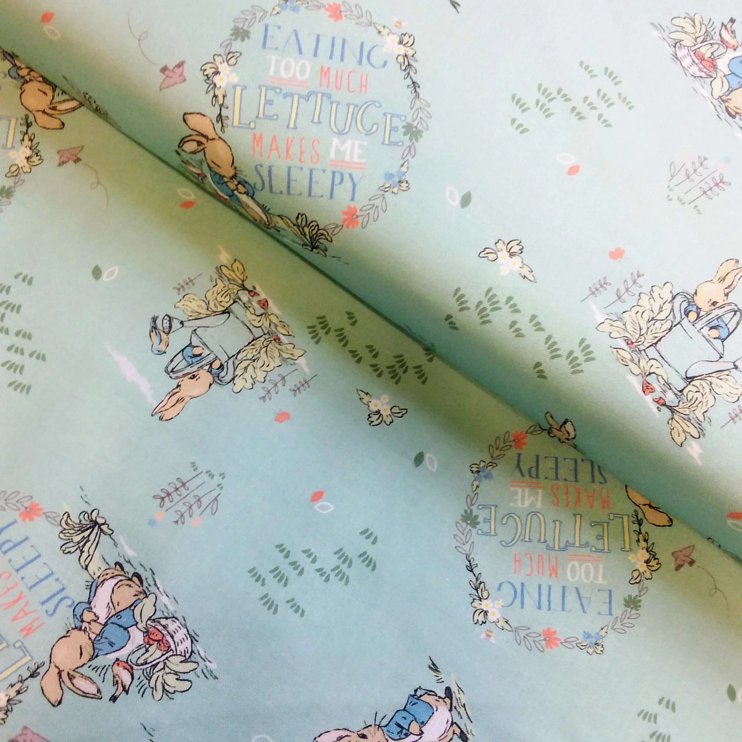 Peter Rabbit Cotton Fabric Garden Path Crafty Baba Fabrics