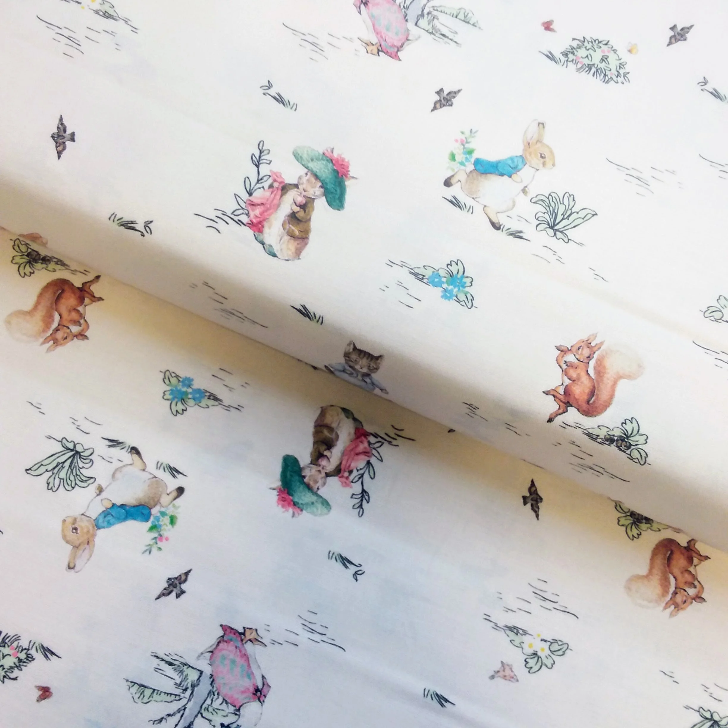 Peter Rabbit Cotton Fabric Garden Path Crafty Baba Fabrics