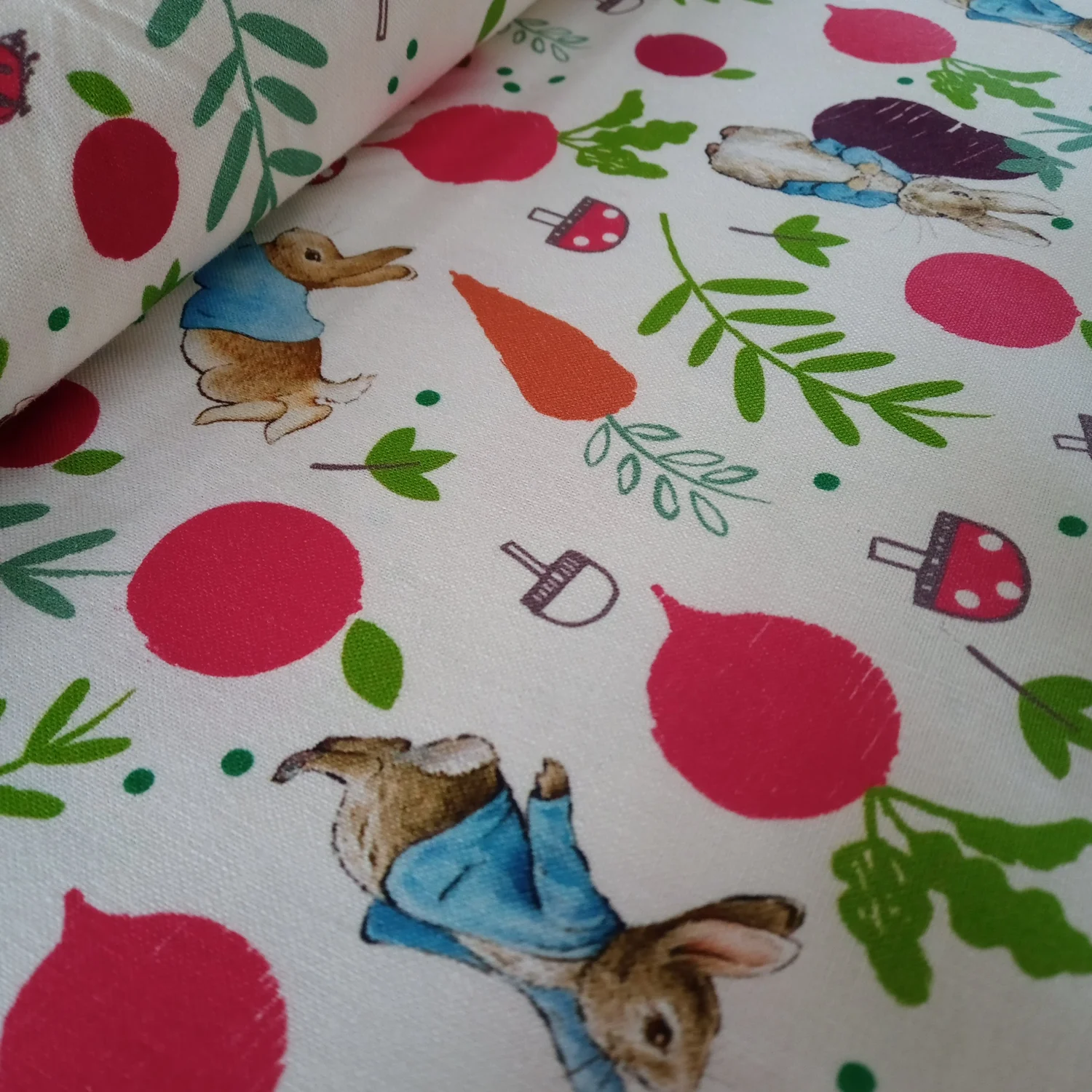 Peter Rabbit Cotton Fabric Garden Path Crafty Baba Fabrics