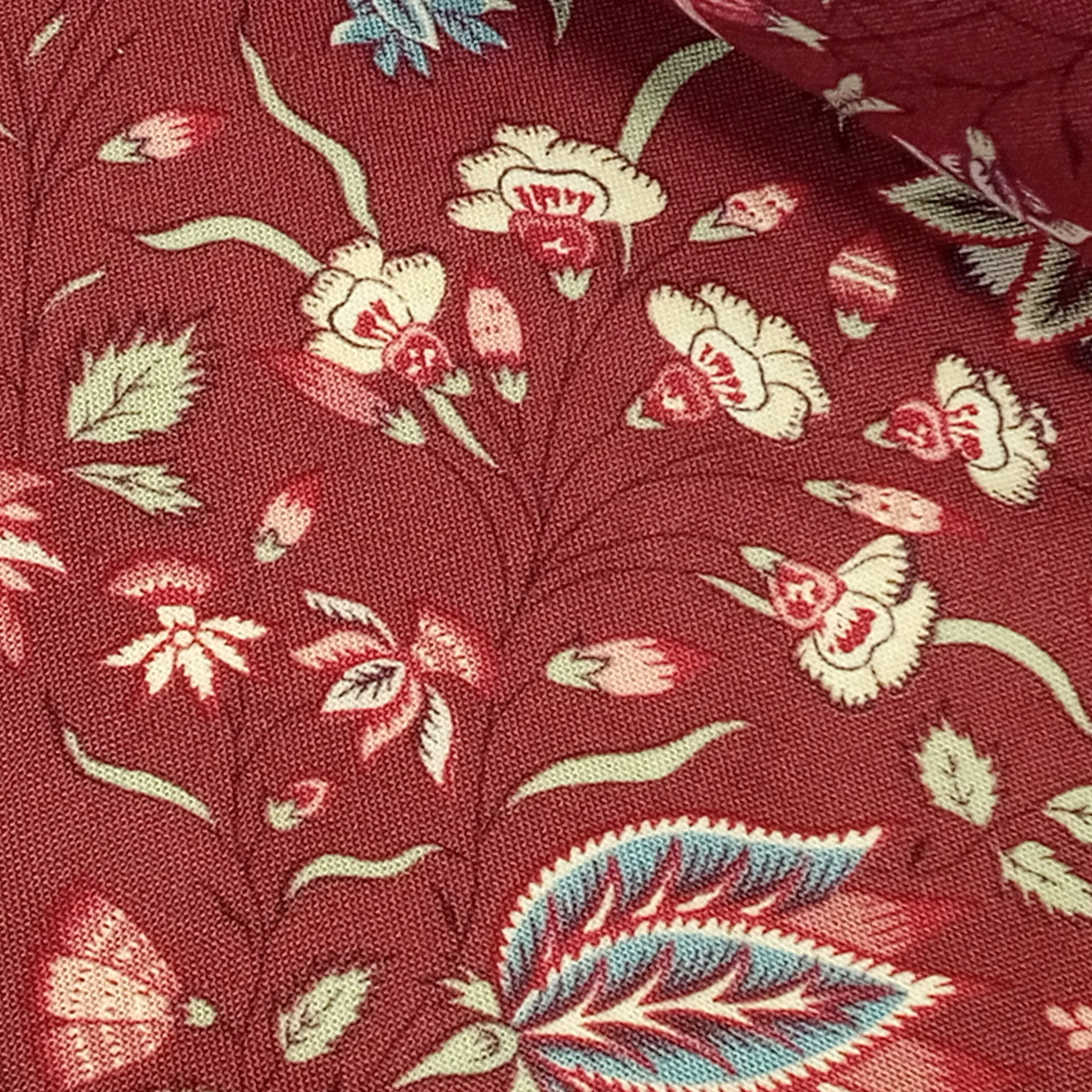 Dutch Heritage 1025 Burgundy Quilting Cotton Fabric Crafty Baba Fabrics