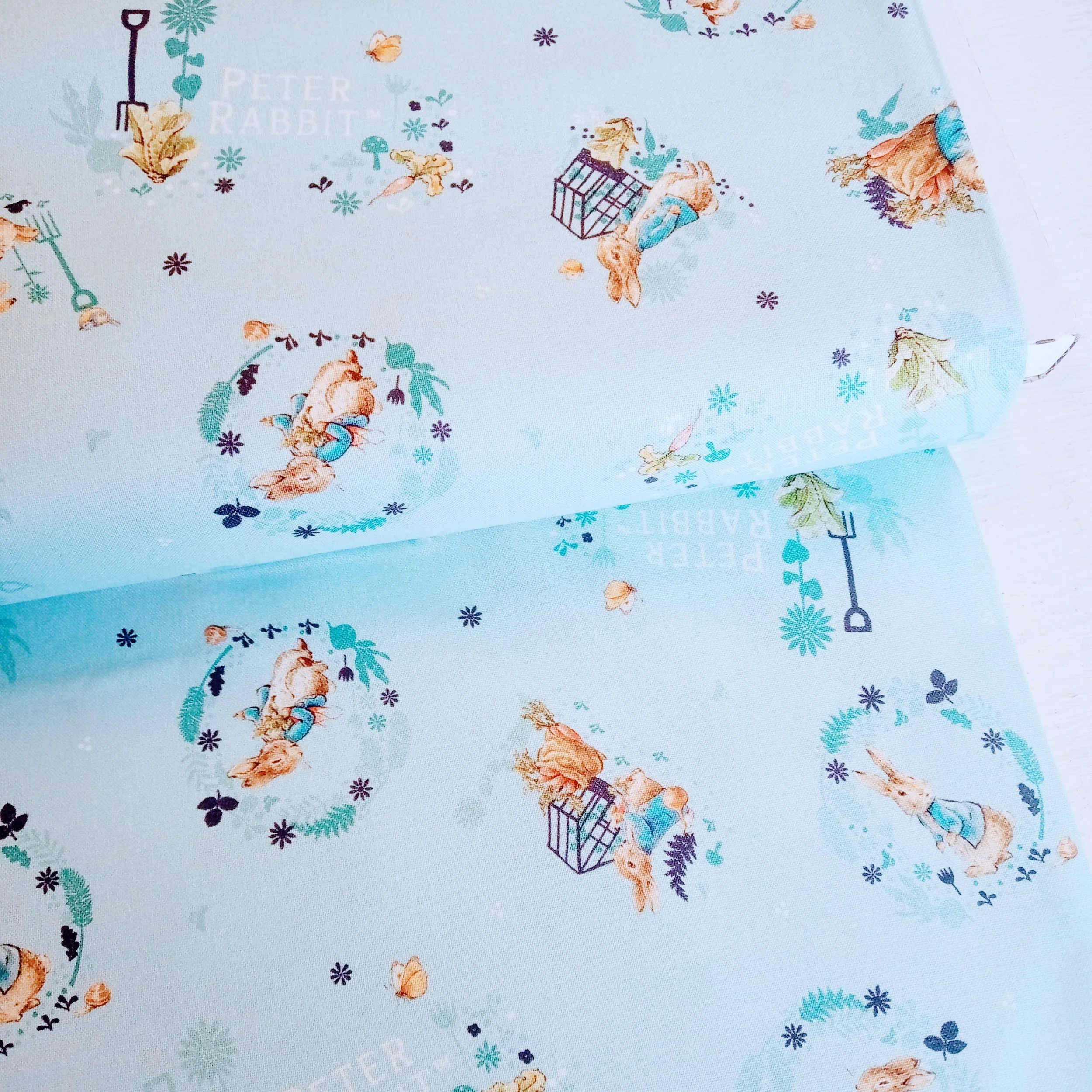 Peter Rabbit Fabric Greenhouse PR27 Crafty Baba Fabrics