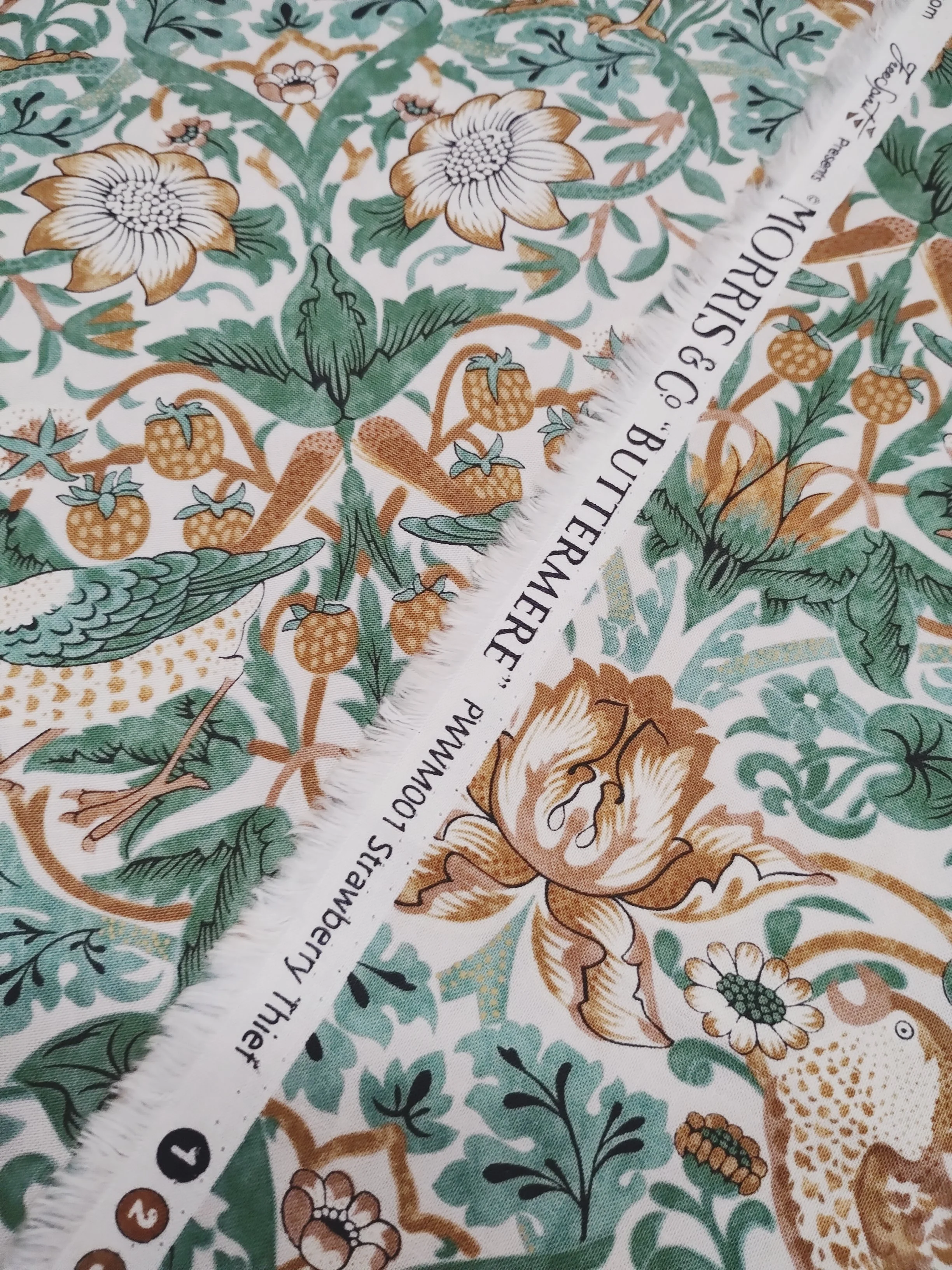 William Morris Woodland Weeds Cotton Fabric Crafty Baba Fabrics