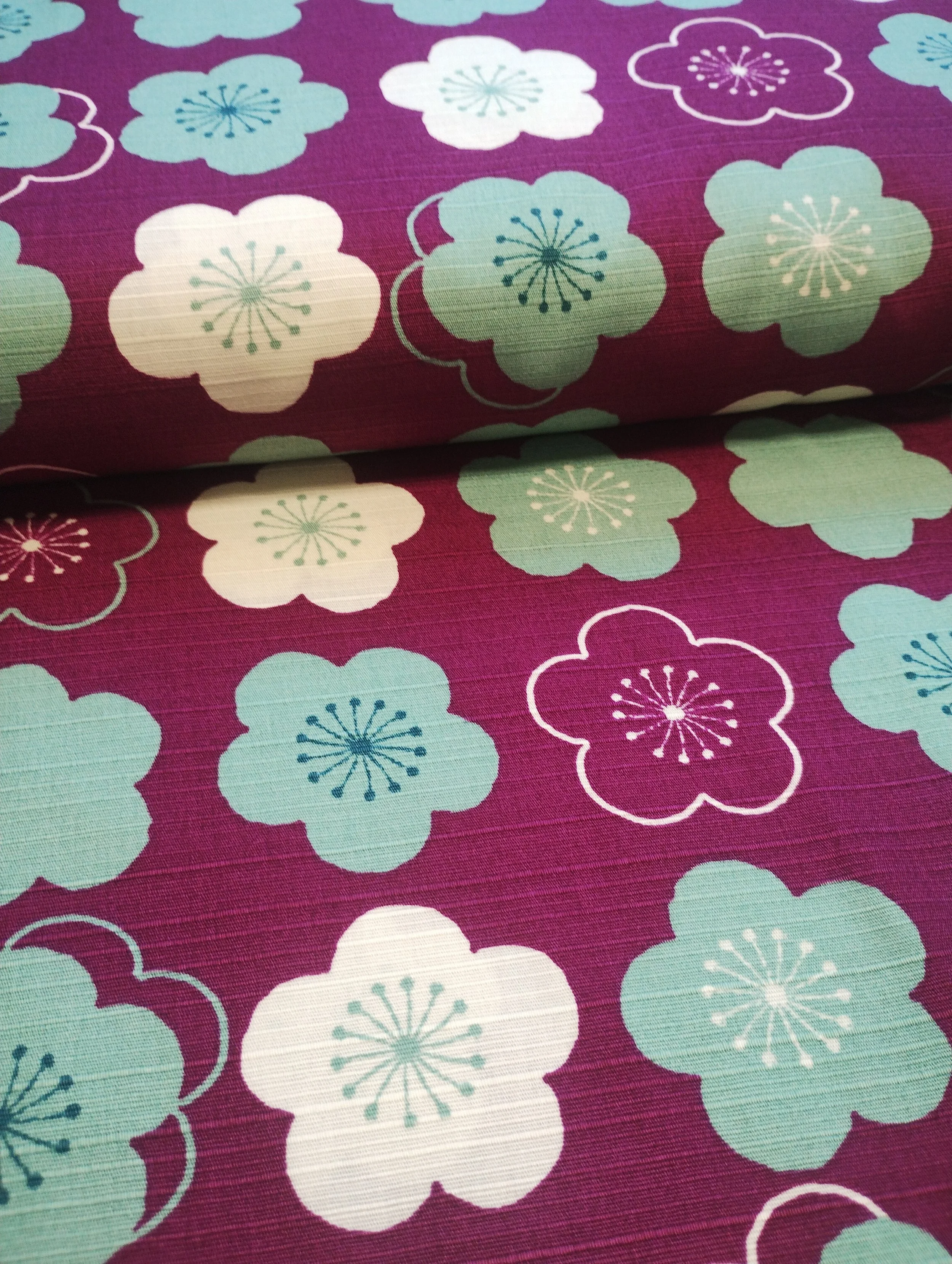 Japanese Traditional Sakura Cherry Blossom Cotton Fabric in Pink Ideal ...