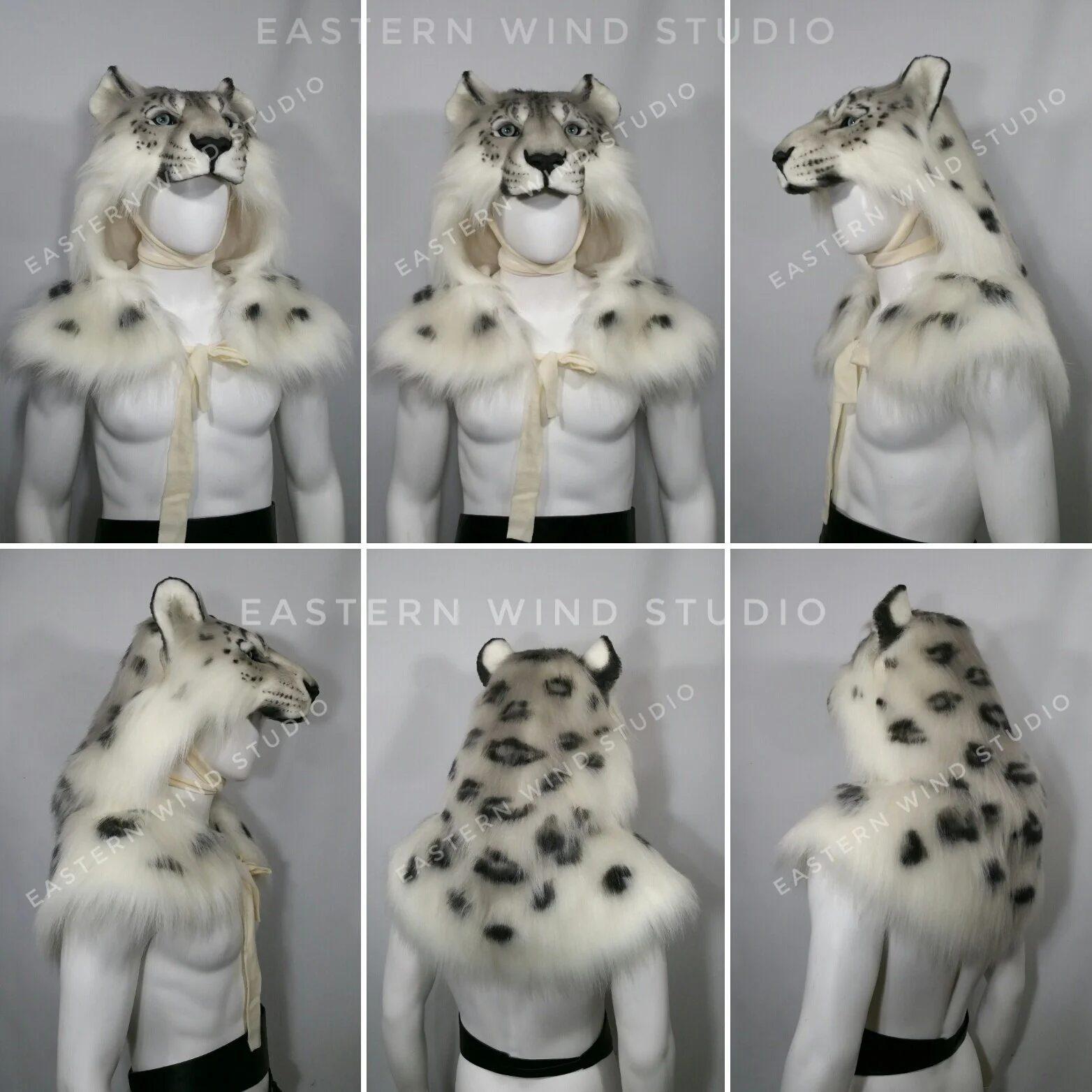 Snow Leopard Headdress — Eastern Wind Studio