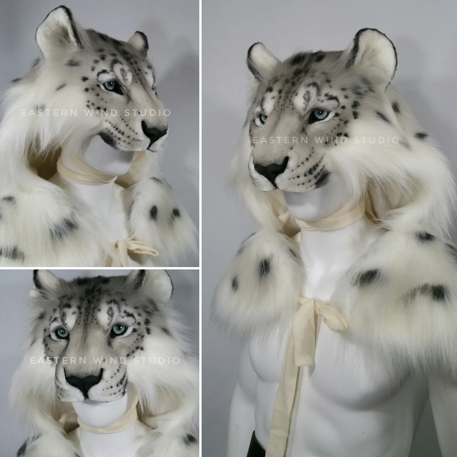 Snow Leopard Headdress — Eastern Wind Studio