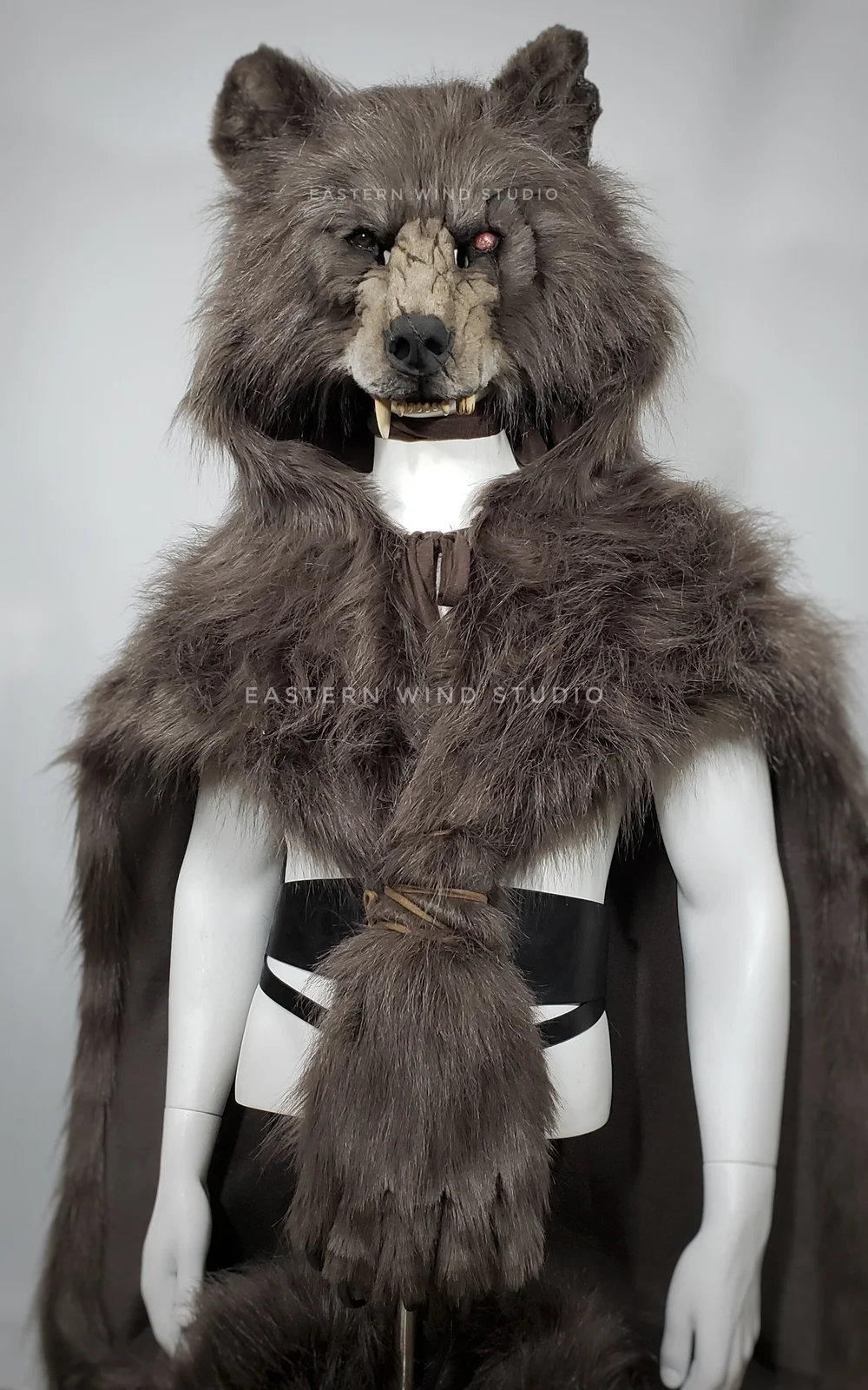 Realistic Bear Head Costume
