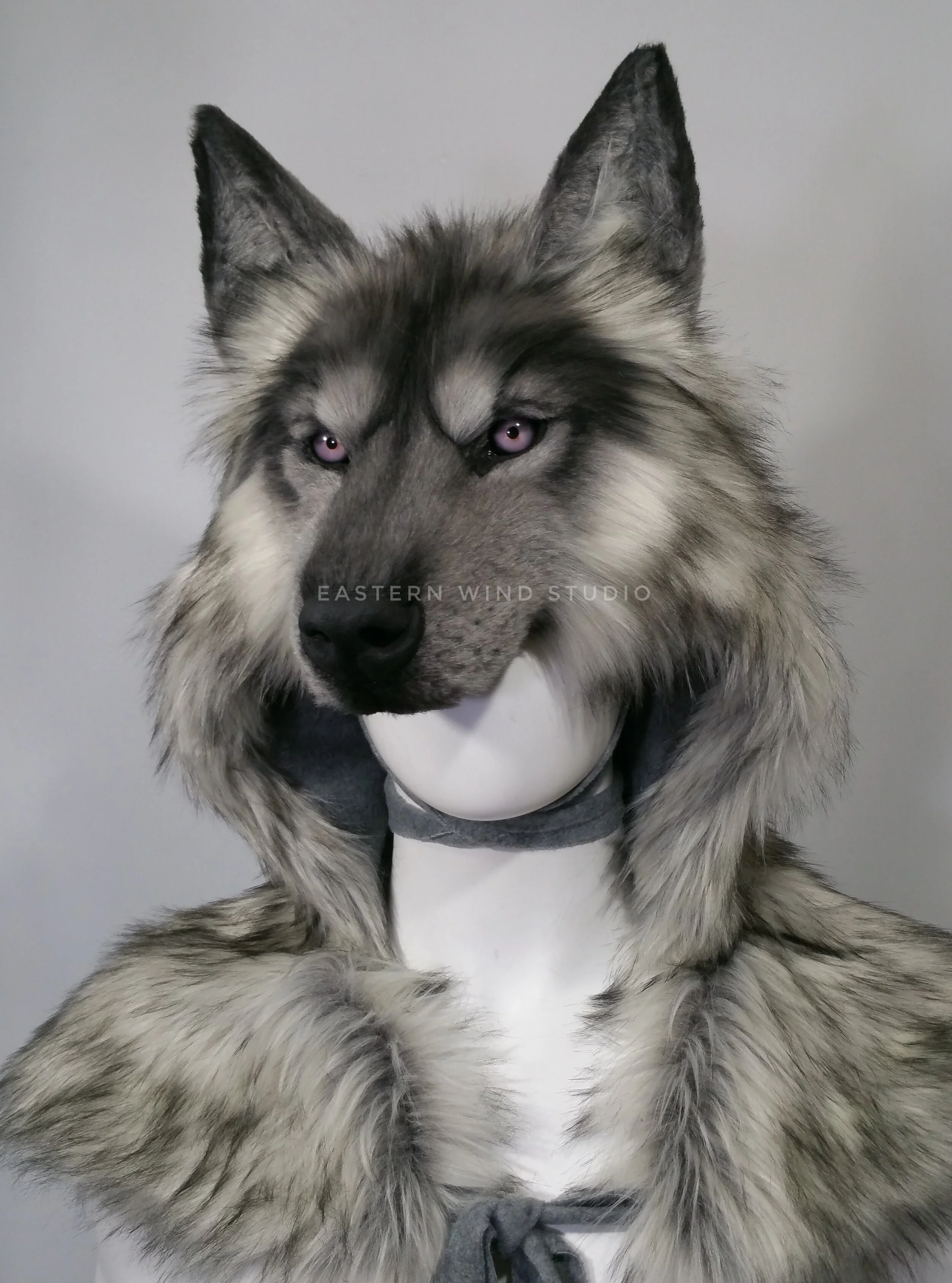 Silver Wolf Headdress (other colors available) — Eastern Wind Studio