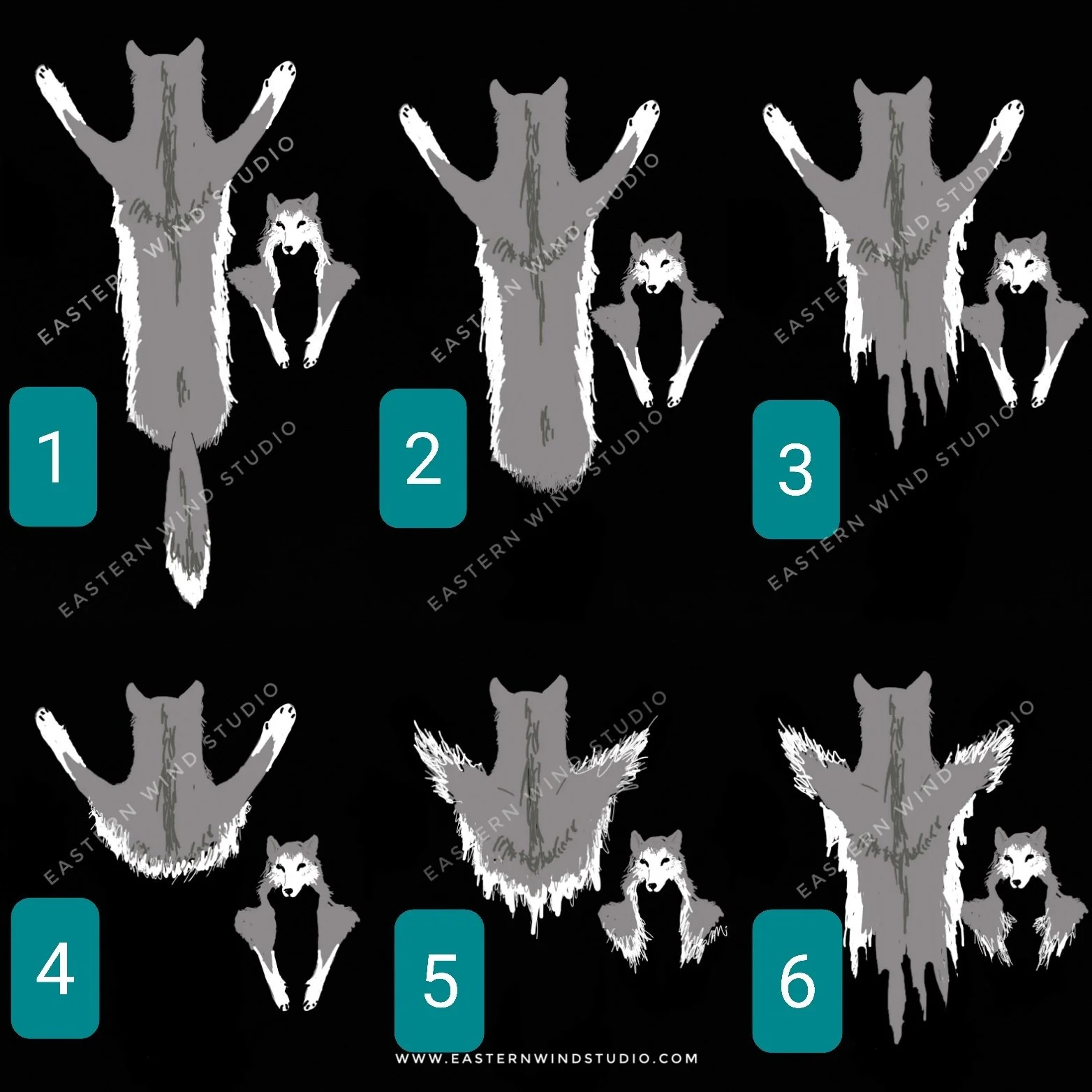 Northwestern Wolf Mask / Headdress Combo — Eastern Wind Studio