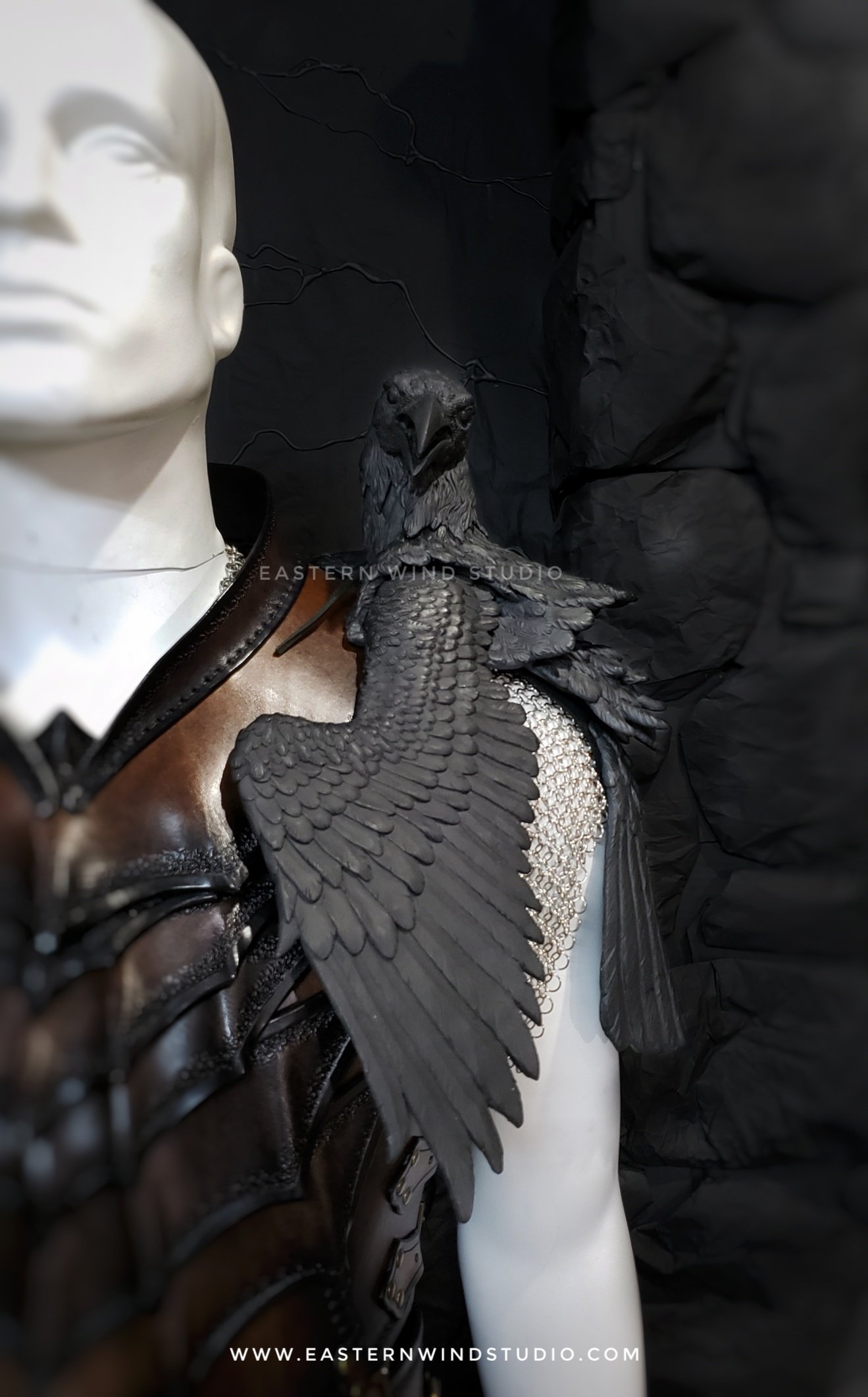 Raven Pauldron - Limited Edition — Eastern Wind Studio