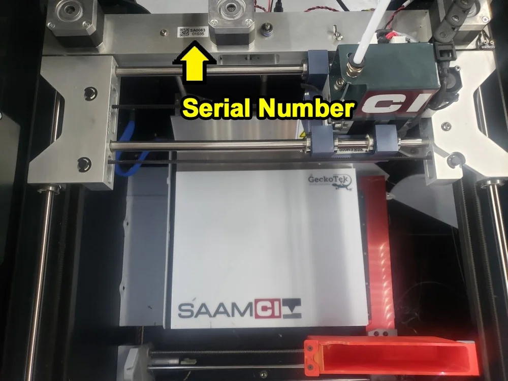 Where can I find the Cincinnati serial number?