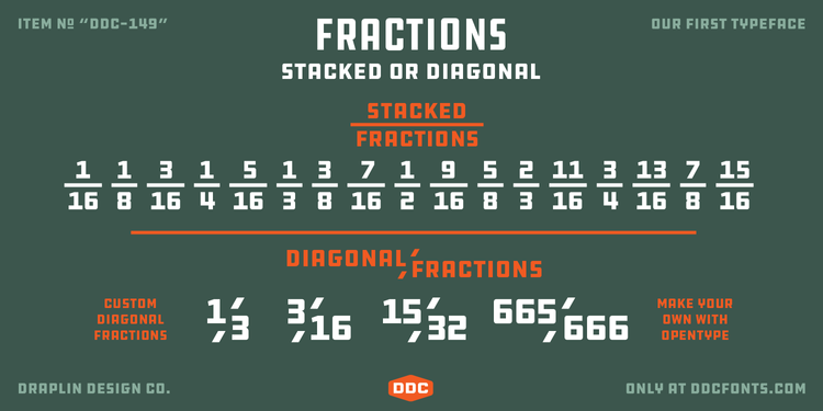 DDC Fonts — Draplin Design Co., North America