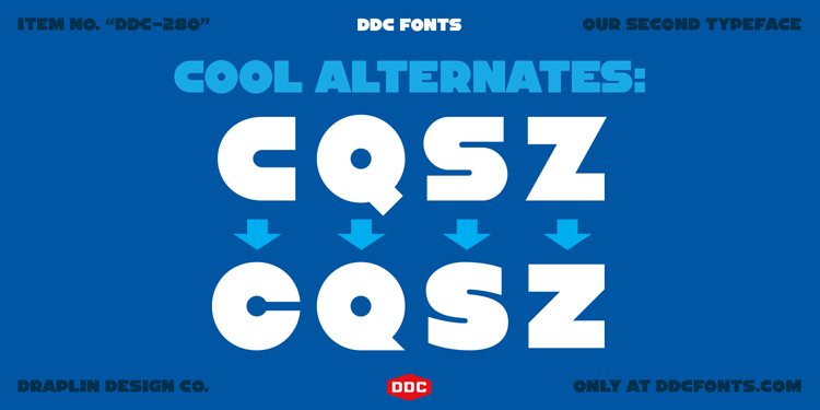 DDC Fonts — Draplin Design Co., North America