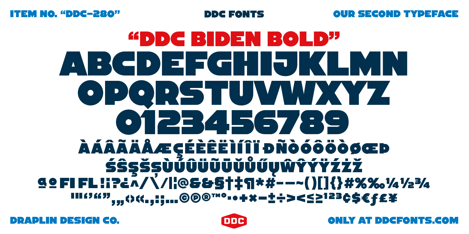 DDC Fonts — Draplin Design Co., North America