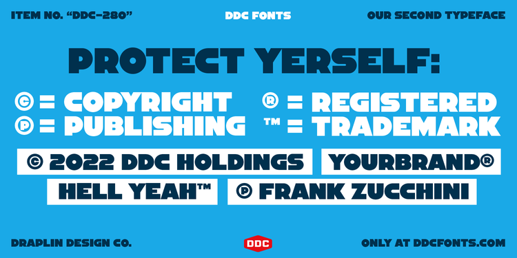 DDC Fonts — Draplin Design Co., North America