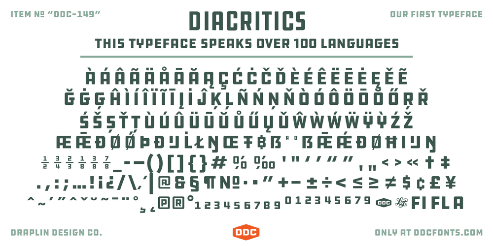 DDC Fonts — Draplin Design Co., North America