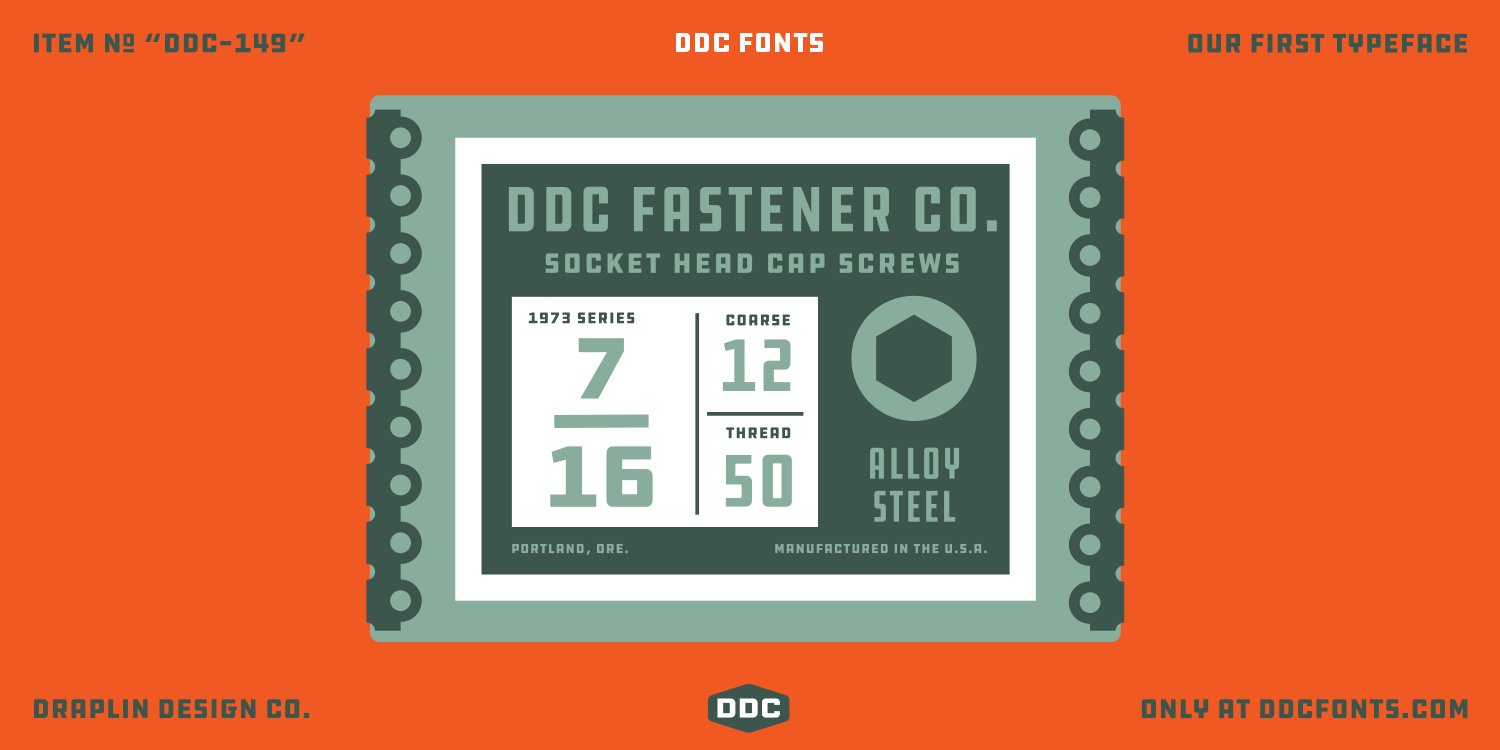 DDC Fonts — Draplin Design Co., North America