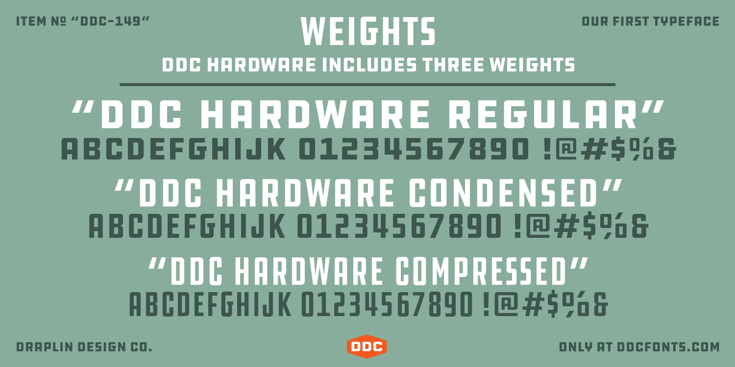 DDC Fonts — Draplin Design Co., North America