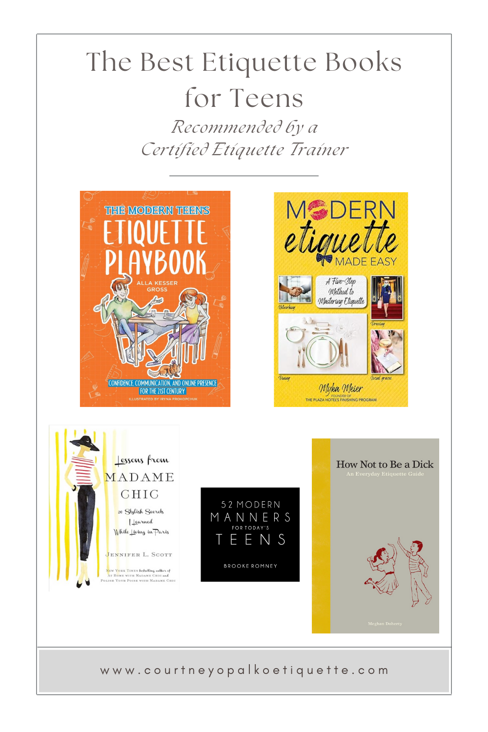 The Best Books on Modern Manners Recommended by a Certified Etiquette ...