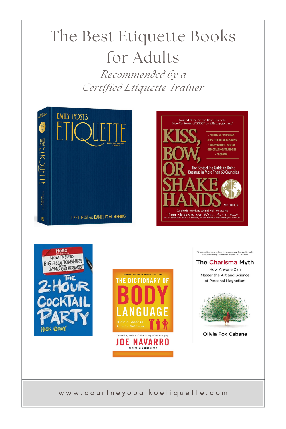 The Best Books on Modern Manners Recommended by a Certified Etiquette ...
