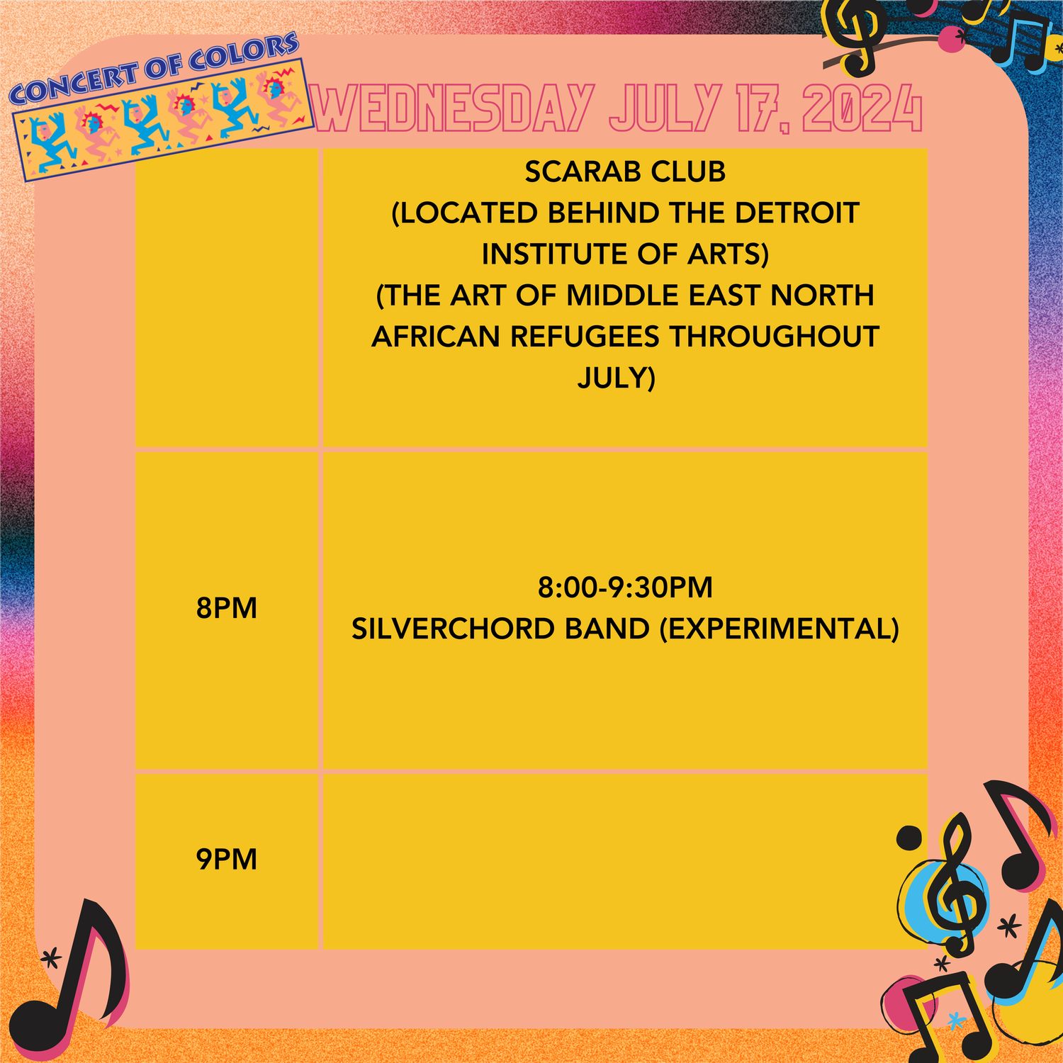 2024 Schedule — Concert of Colors