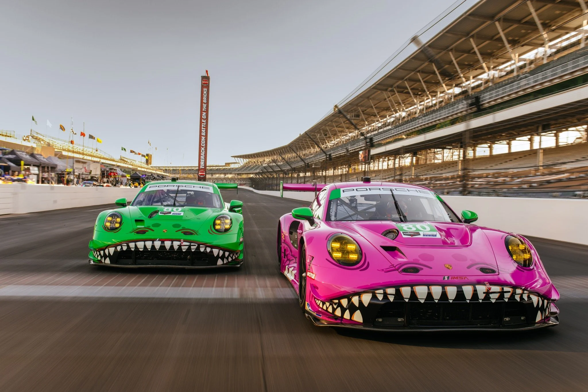 Roxy Returns: Rexy’s Prehistoric Pink Sister to Take Over at Road America — PorscheSport ...