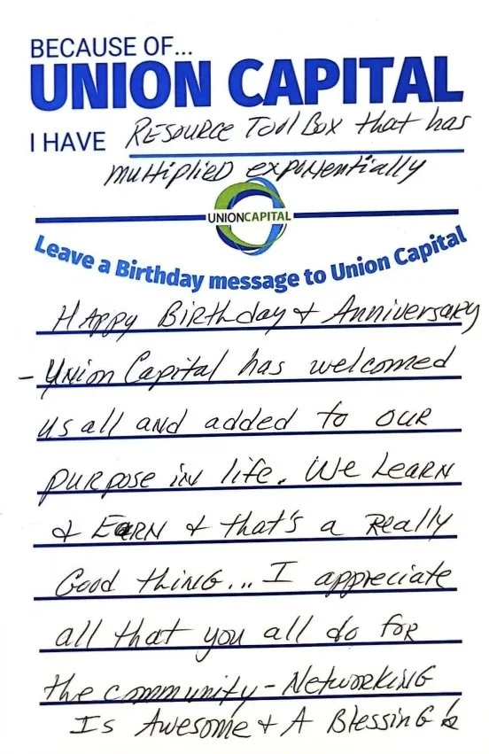 Dear Union Capital — Union Capital