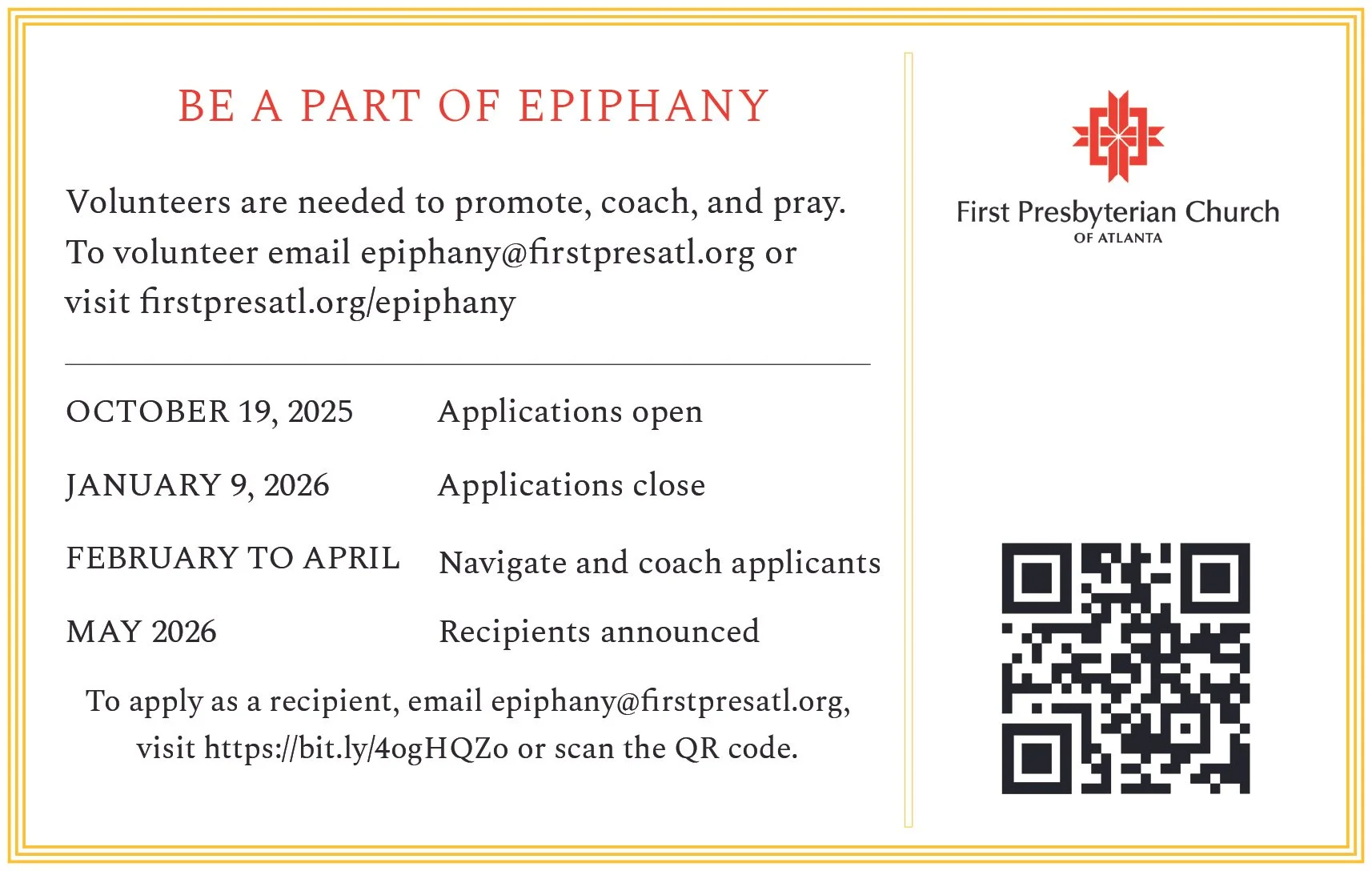 Epiphany — First Presbyterian Church of Atlanta