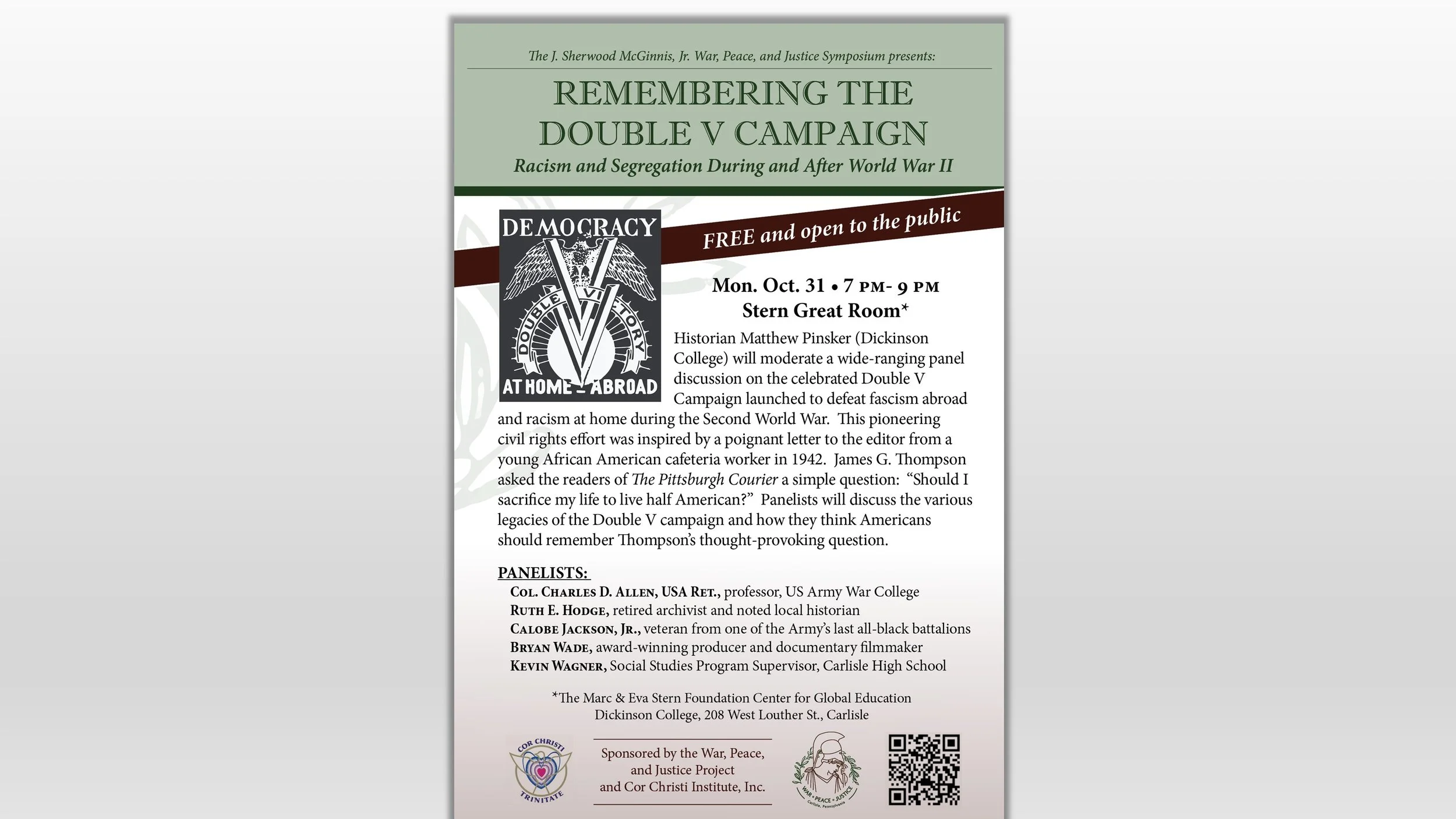 Symposium Schedule — War Peace Justice Project