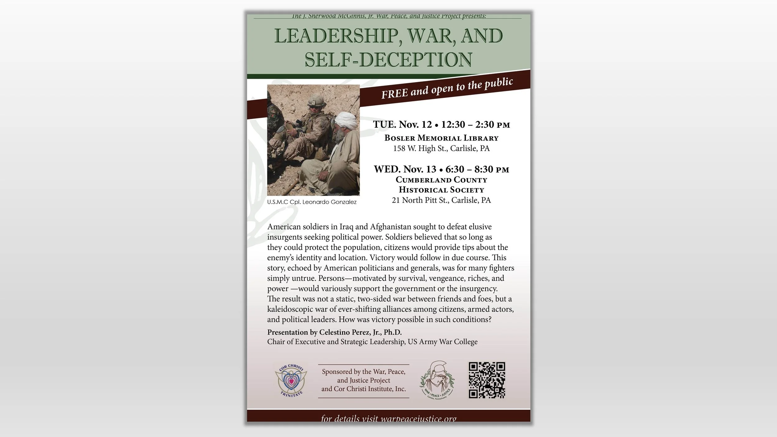 Symposium Schedule — War Peace Justice Project