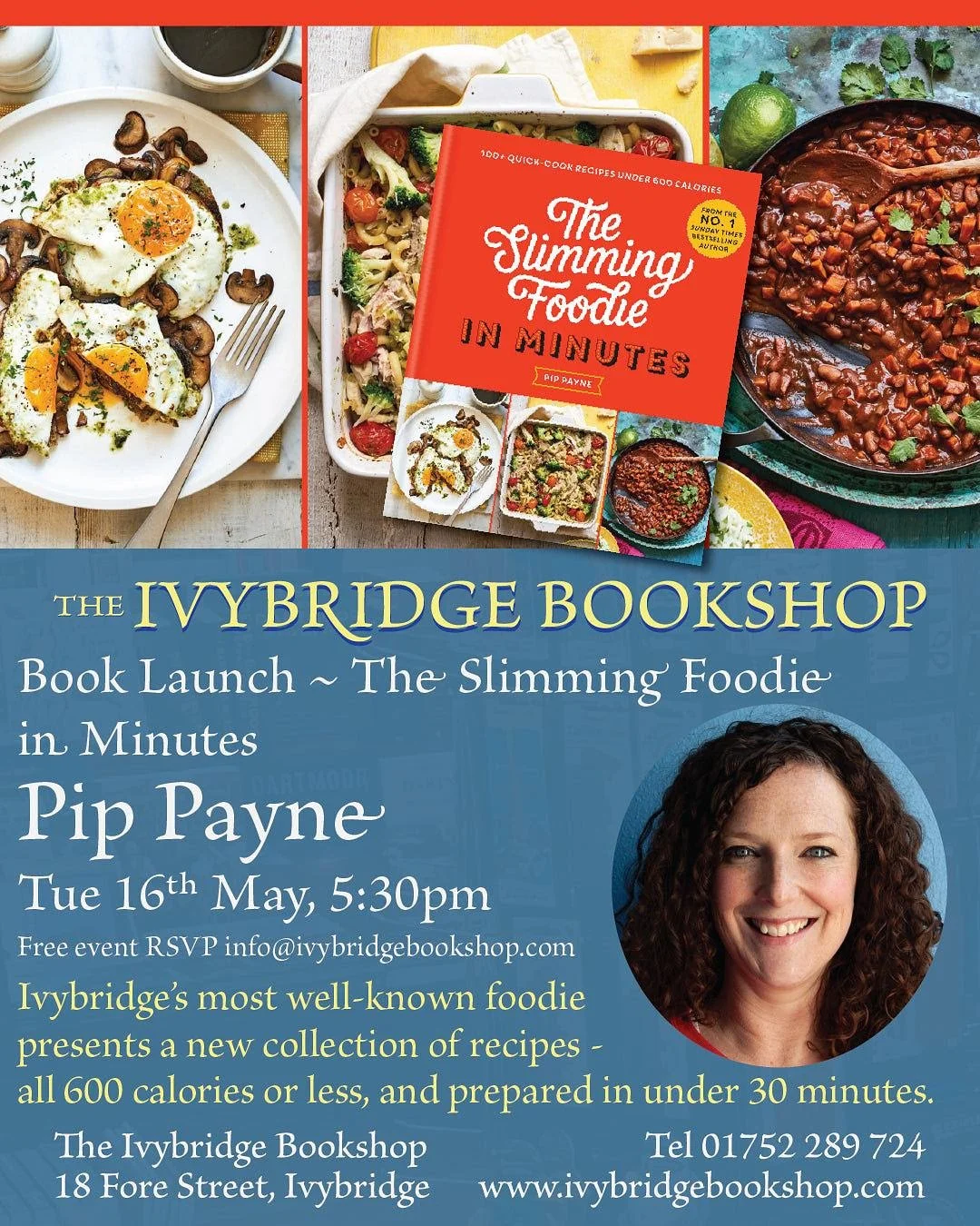 Book Launch with Pip Payne ~ The Slimming Foodie in Minutes — Exeter ...