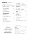 Menu — Paradiso