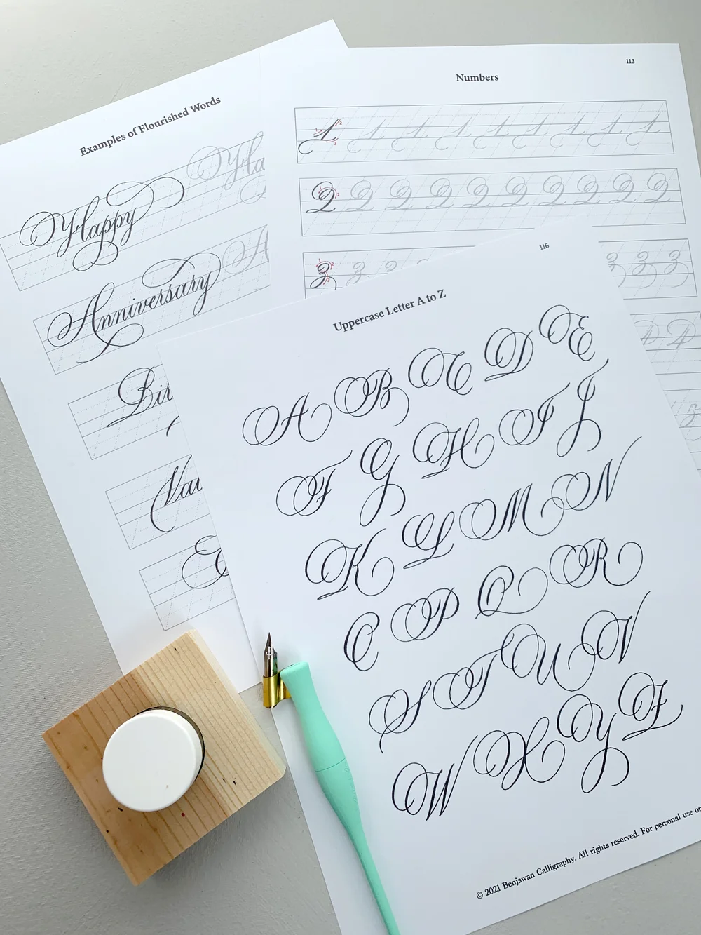 Copperplate Calligraphy Flourishes