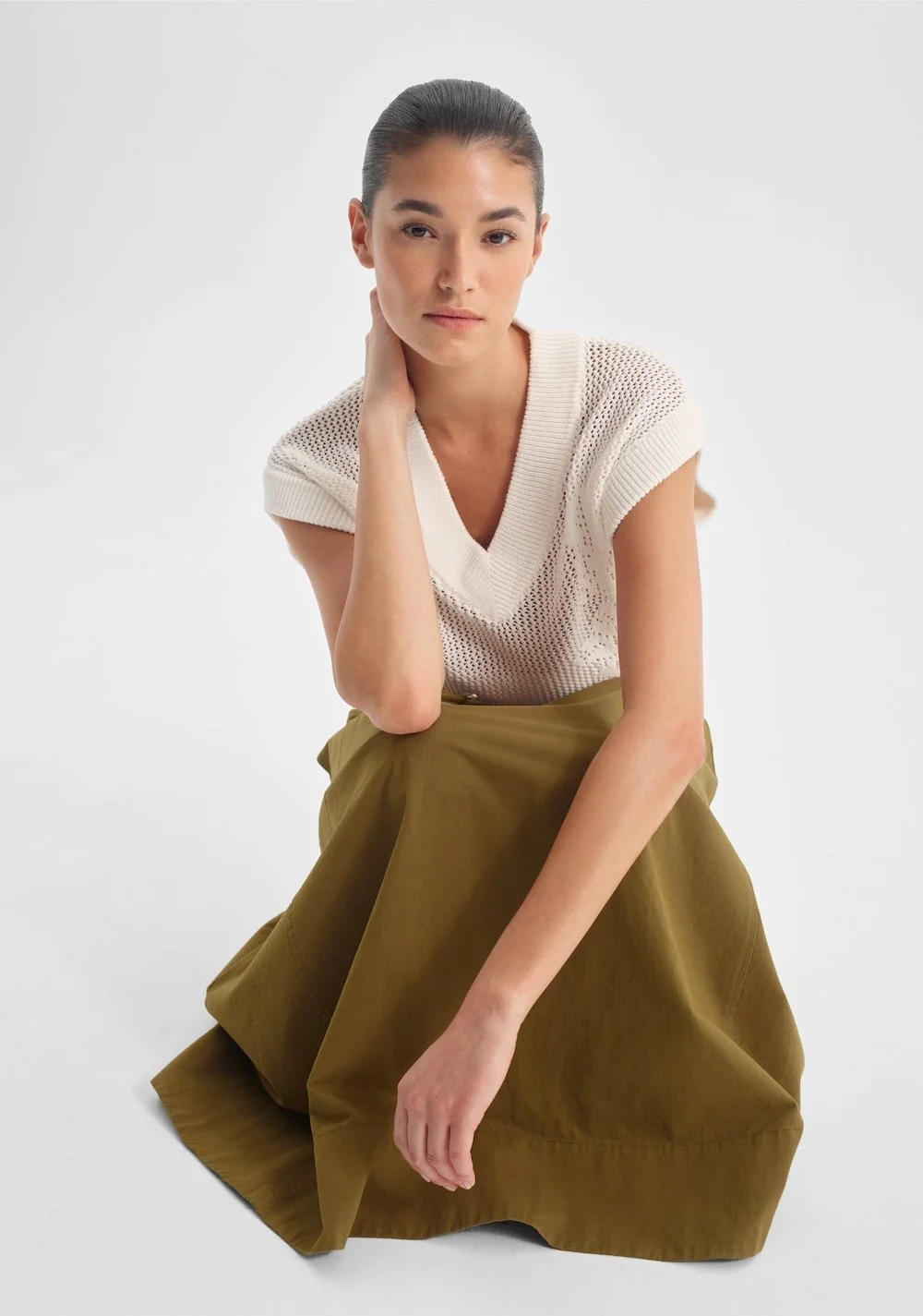 Morrison Tate denim skirt — Vivienne Cate