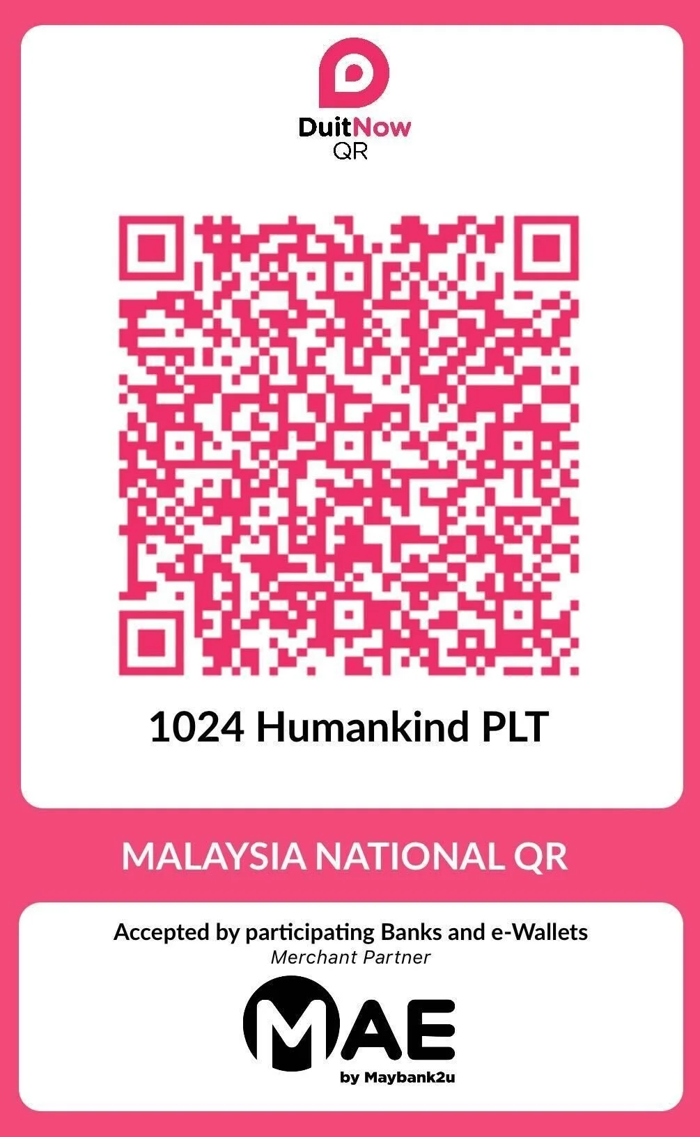 QR Payment — HumanKind