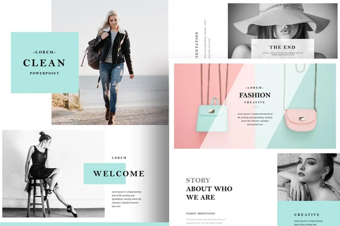 Free Fashion PowerPoint Presentation Template — Graphicgum