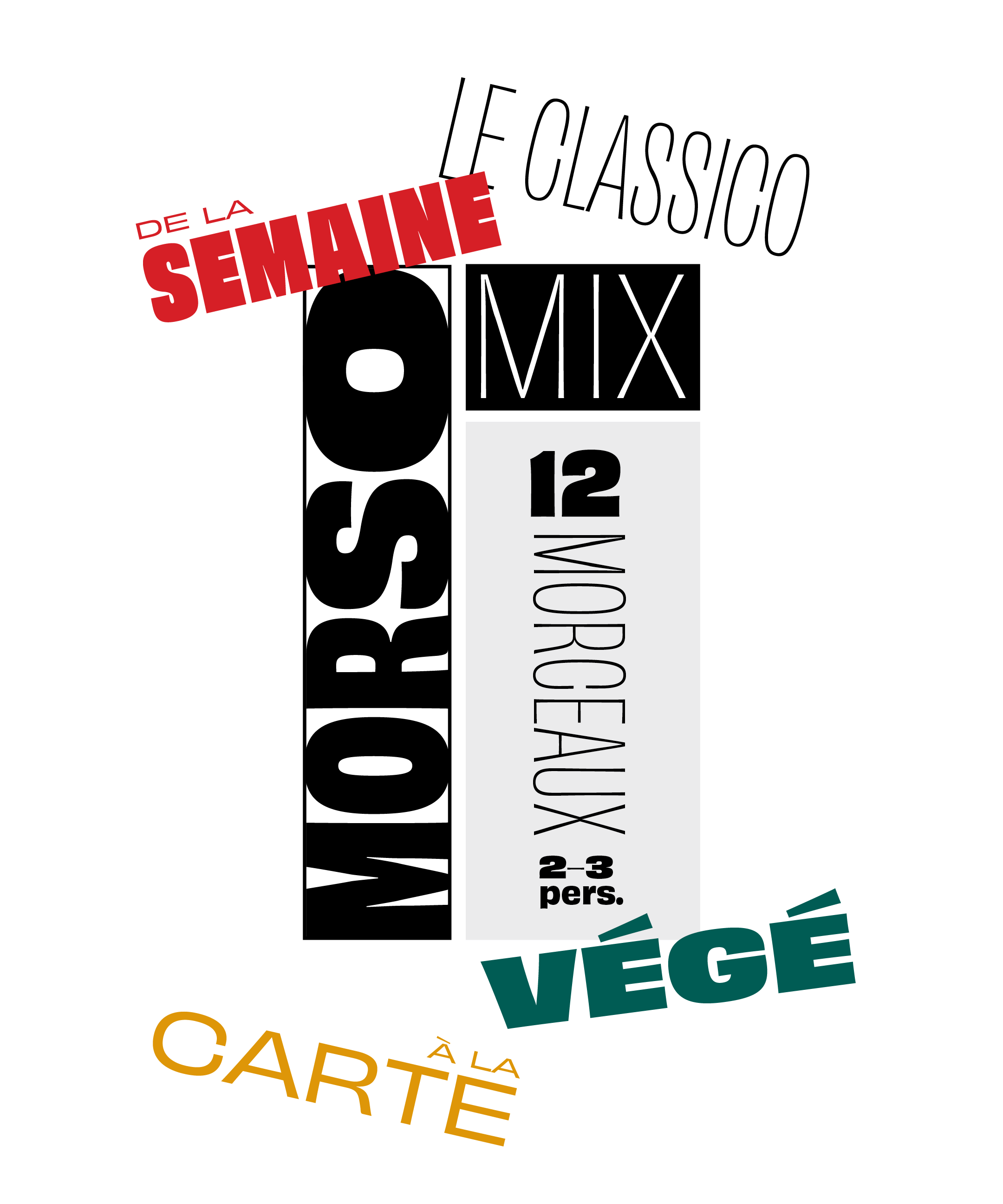 Menu — Morso Pizzeria + Alimentari