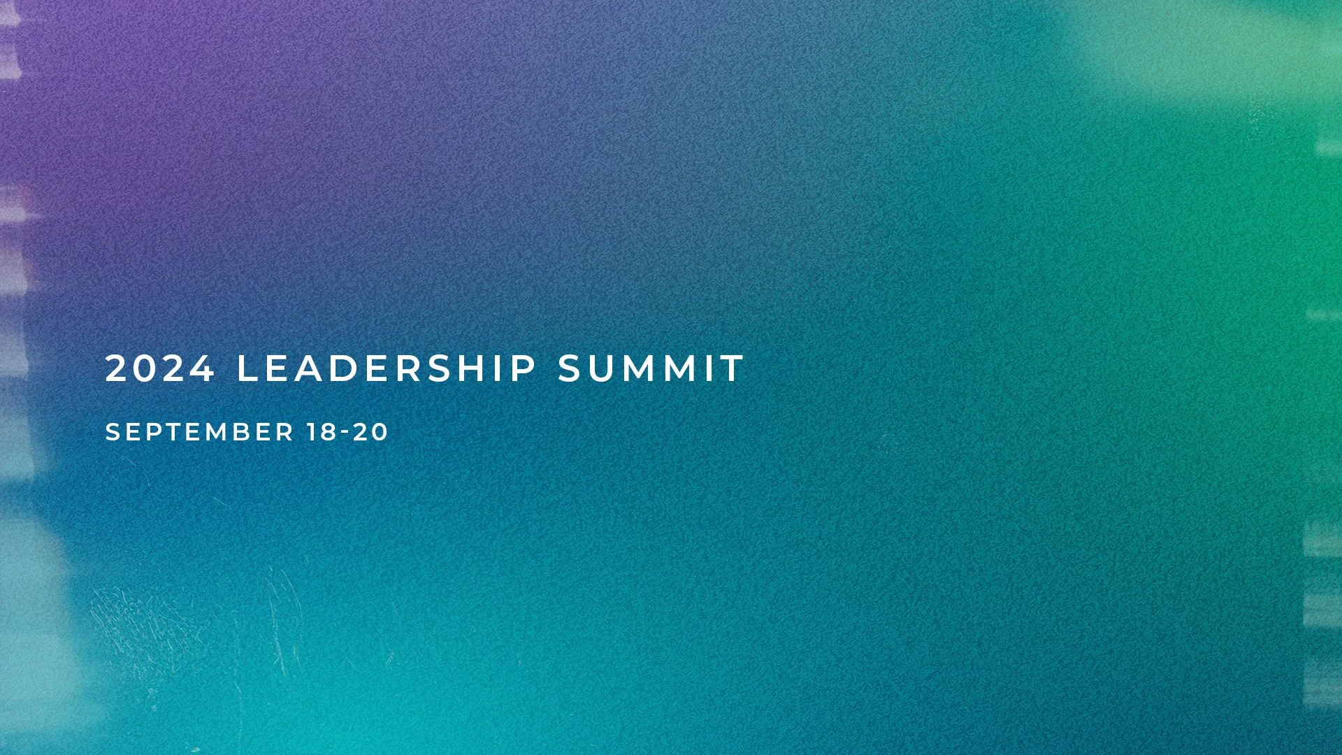 Leadership Summit — White Horse Christian Center