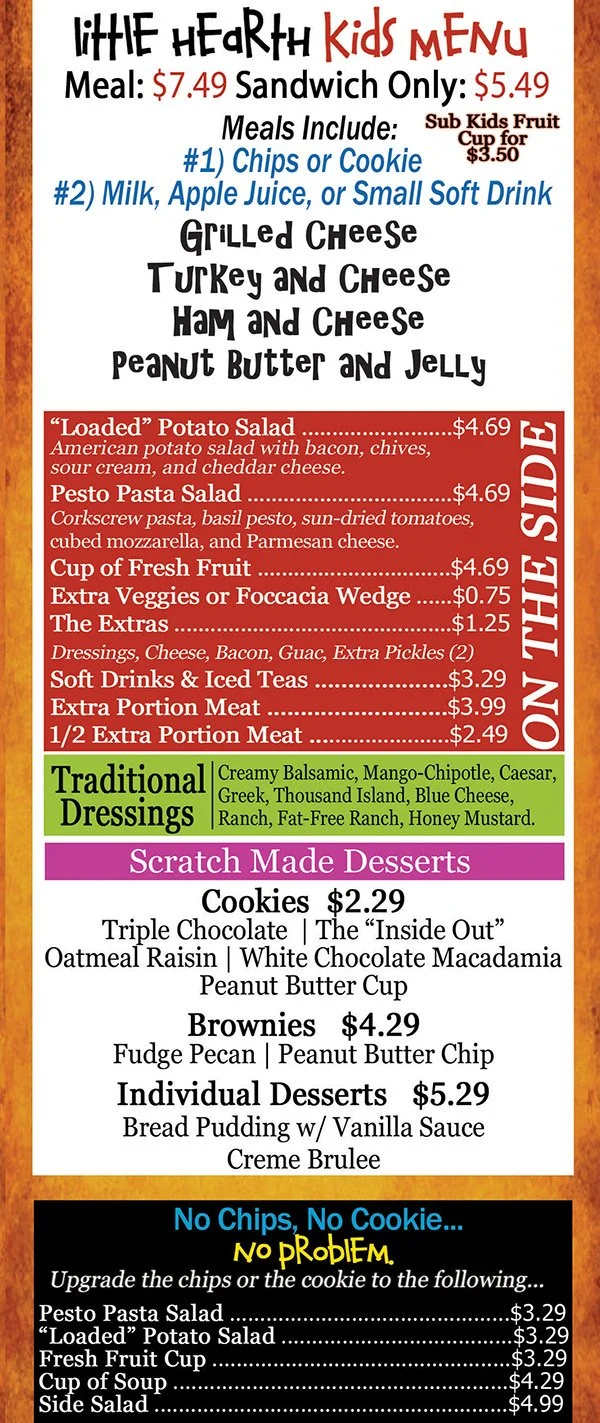 Menu — Hearthstone BakeryCafe