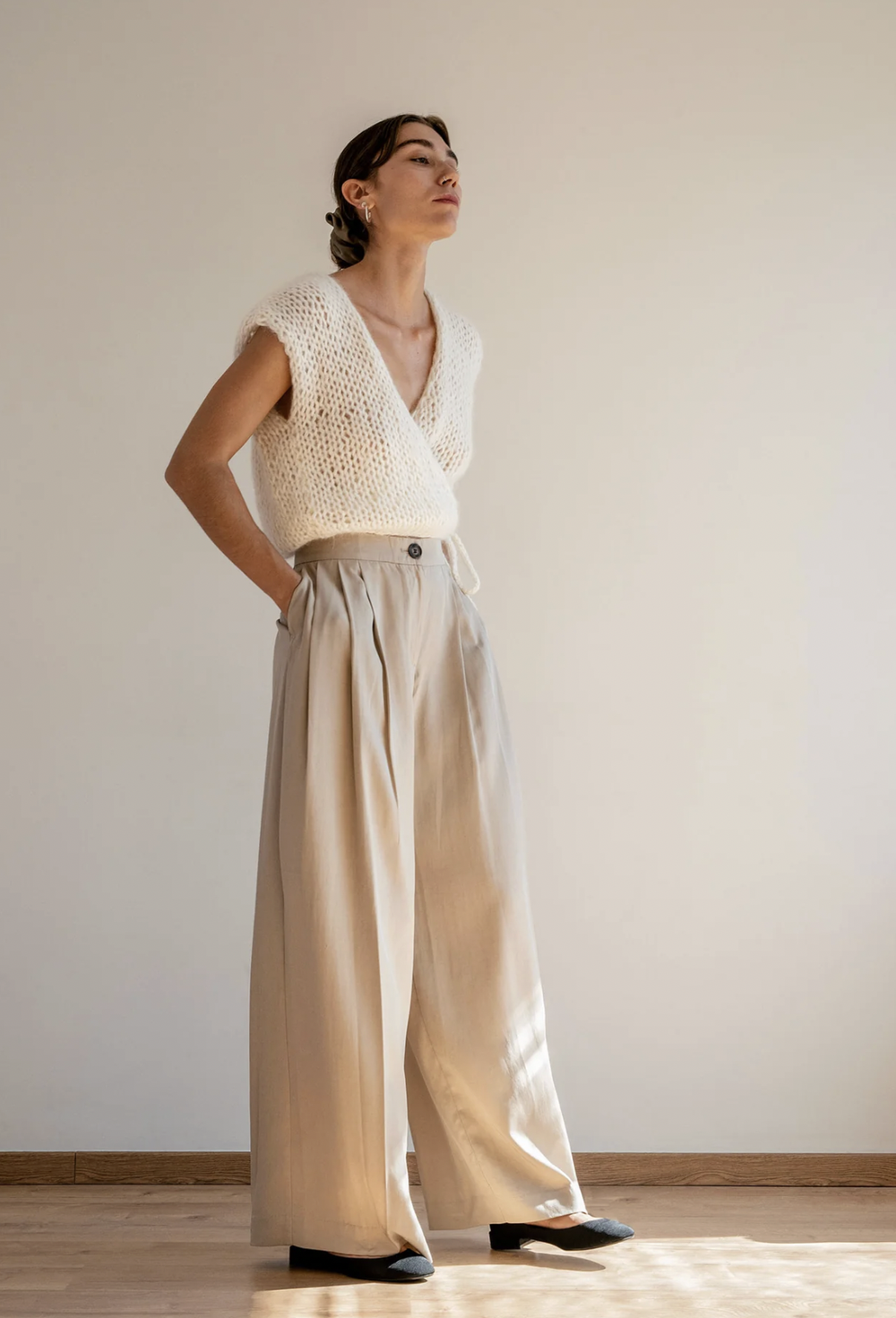 Shop Greek Designer Clothing - Milkwhite, Greek Archaic Kori, Pearl and ...