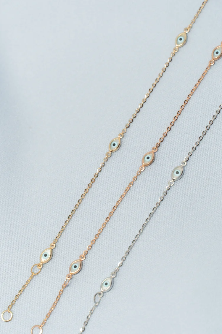 Thalia Evil Eye Bracelet - Two Colors — Hellenic Aesthetic