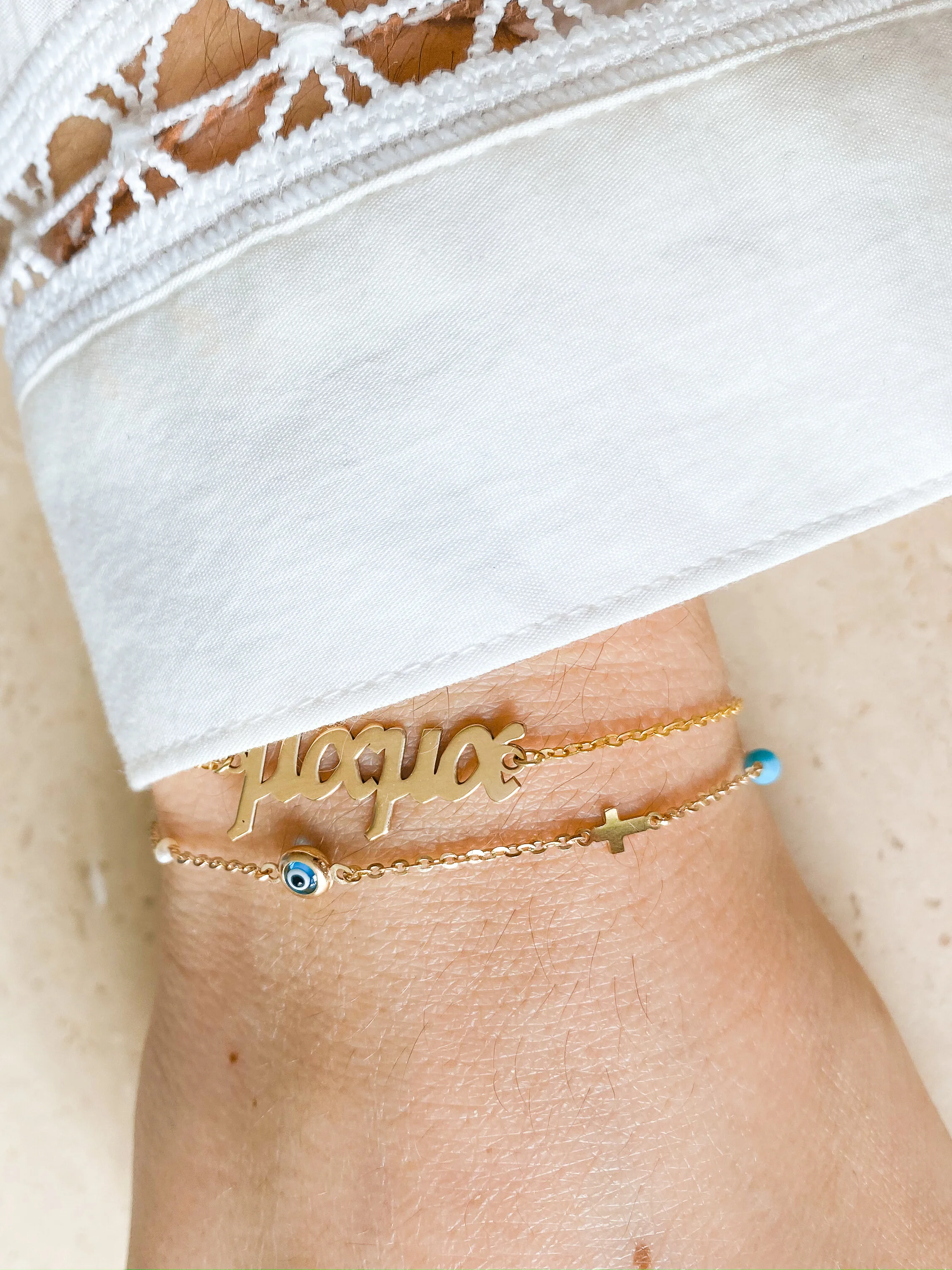 Thalia Evil Eye Bracelet - Two Colors — Hellenic Aesthetic